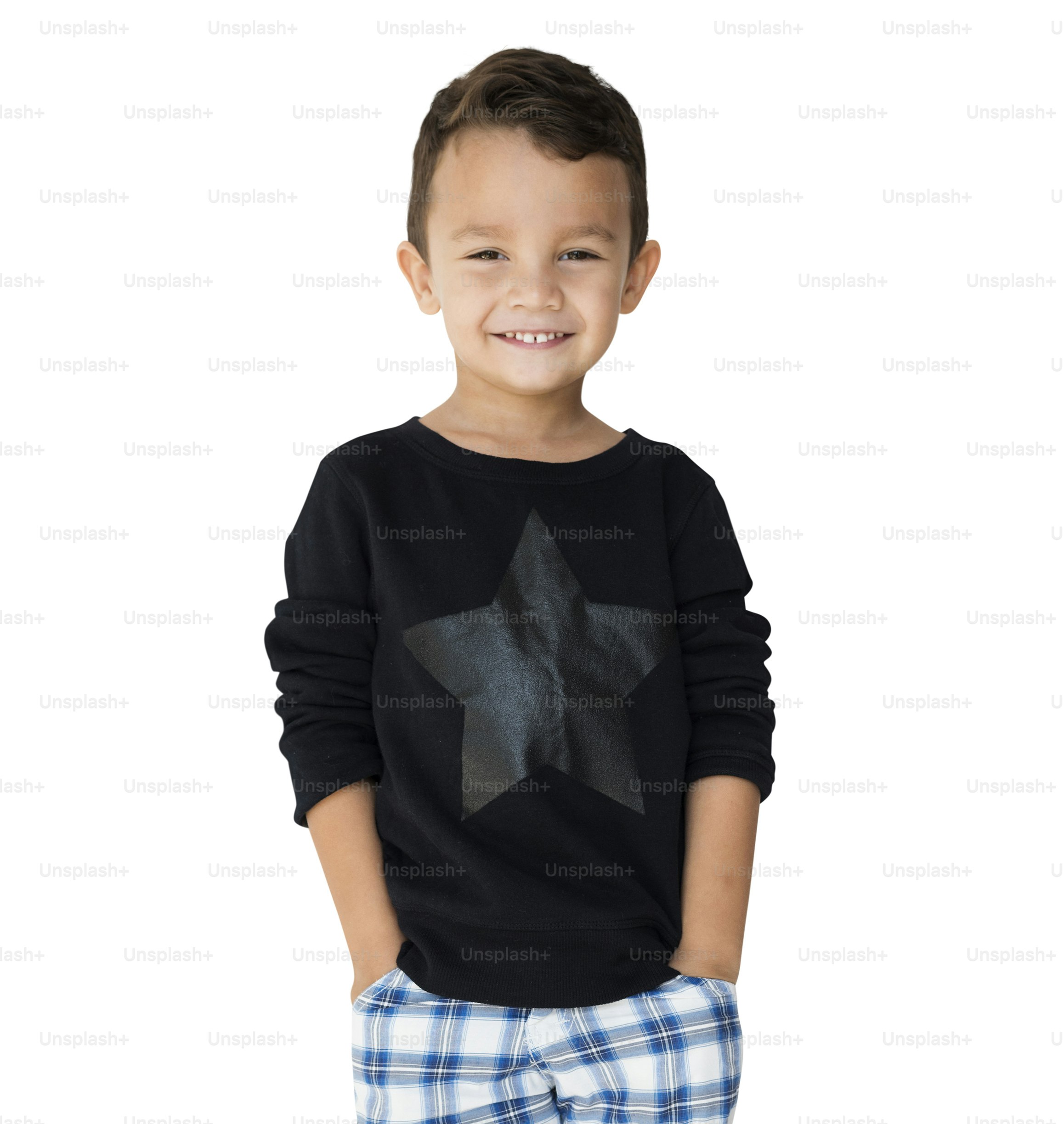 Young kid boy full body standing smiling isolated portrait photo – Arts ...