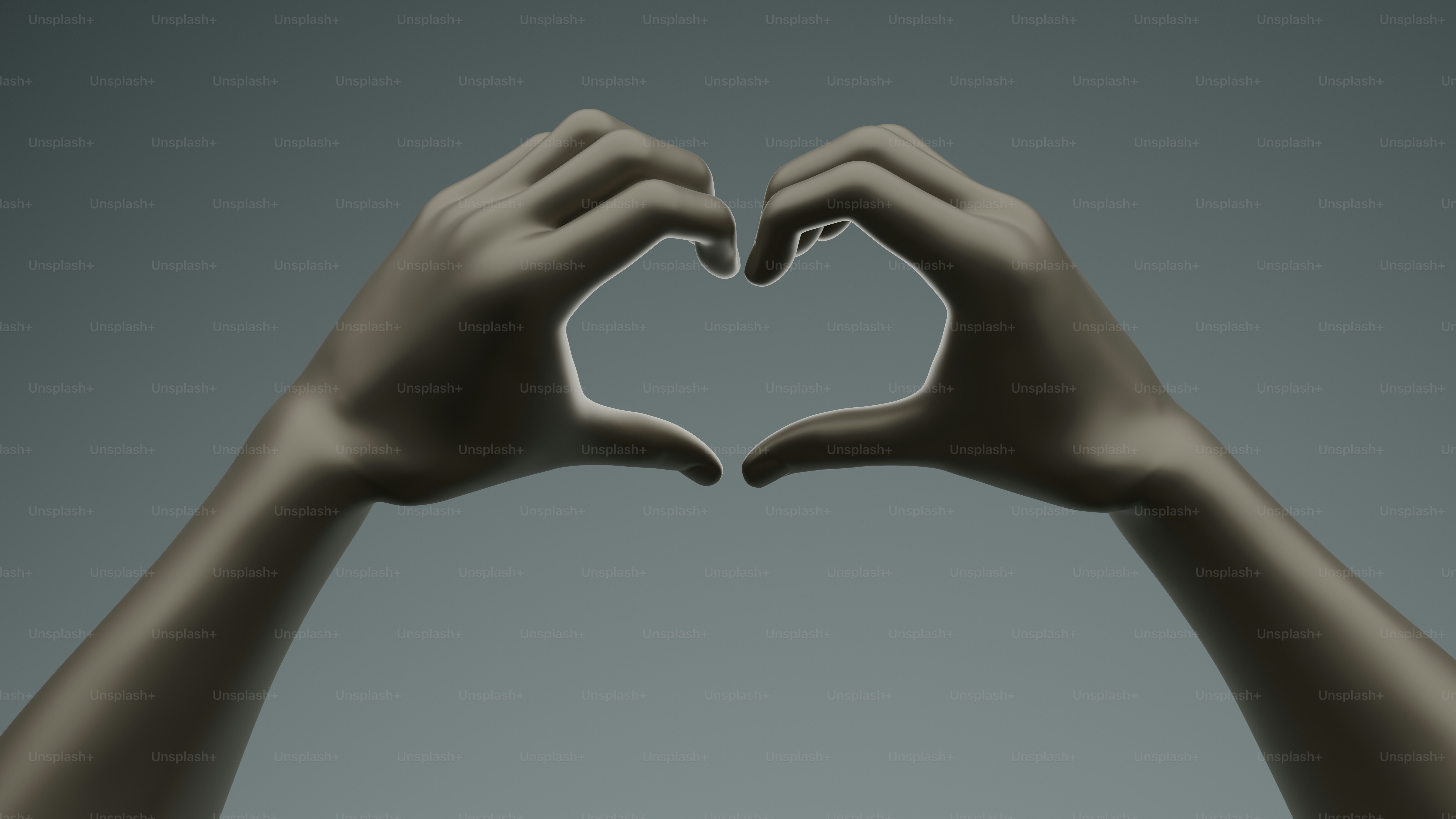 Two hands making a heart shape with their fingers photo – Digital image ...