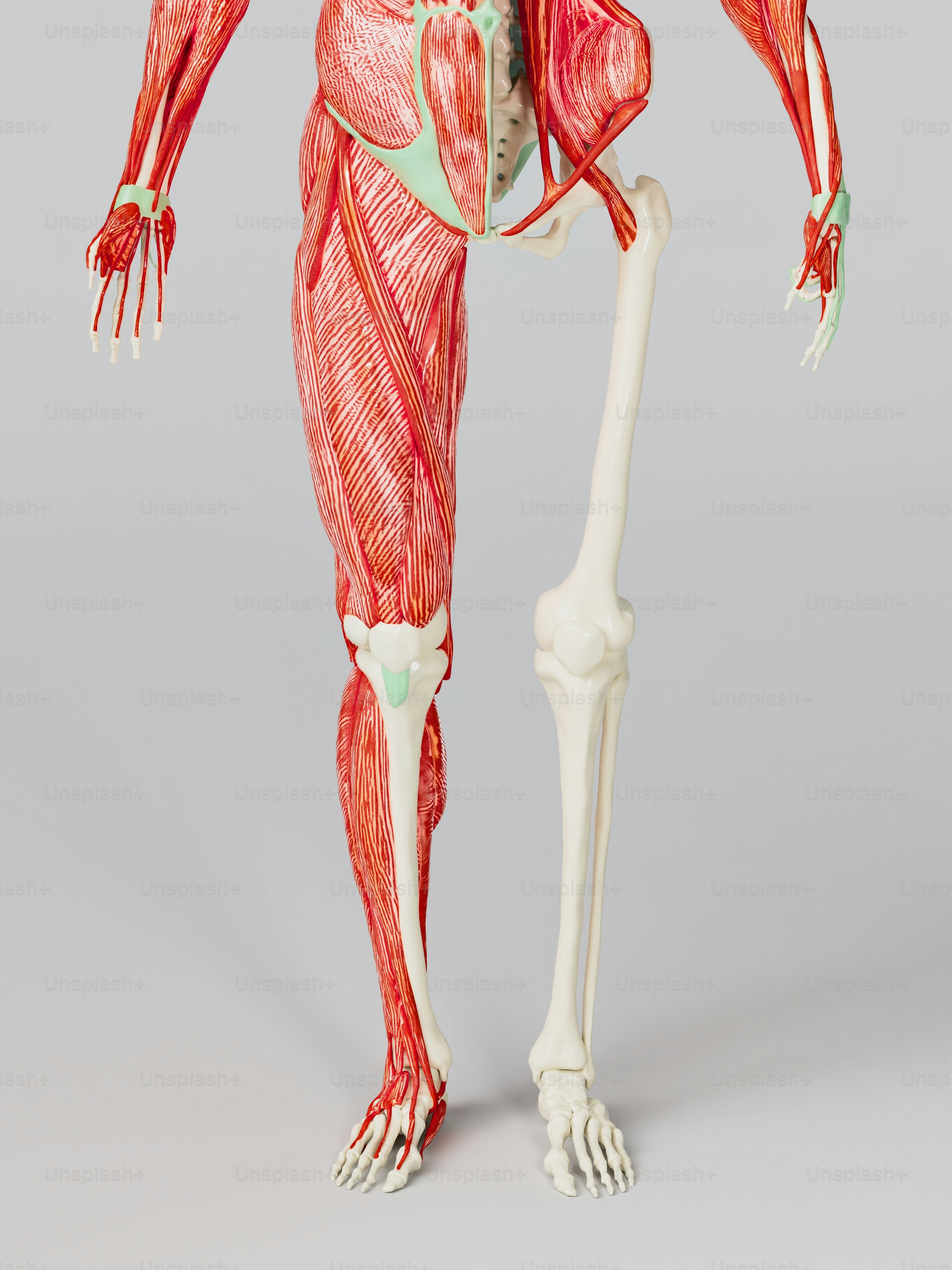 A model of the human body with muscles highlighted photo – Digital ...