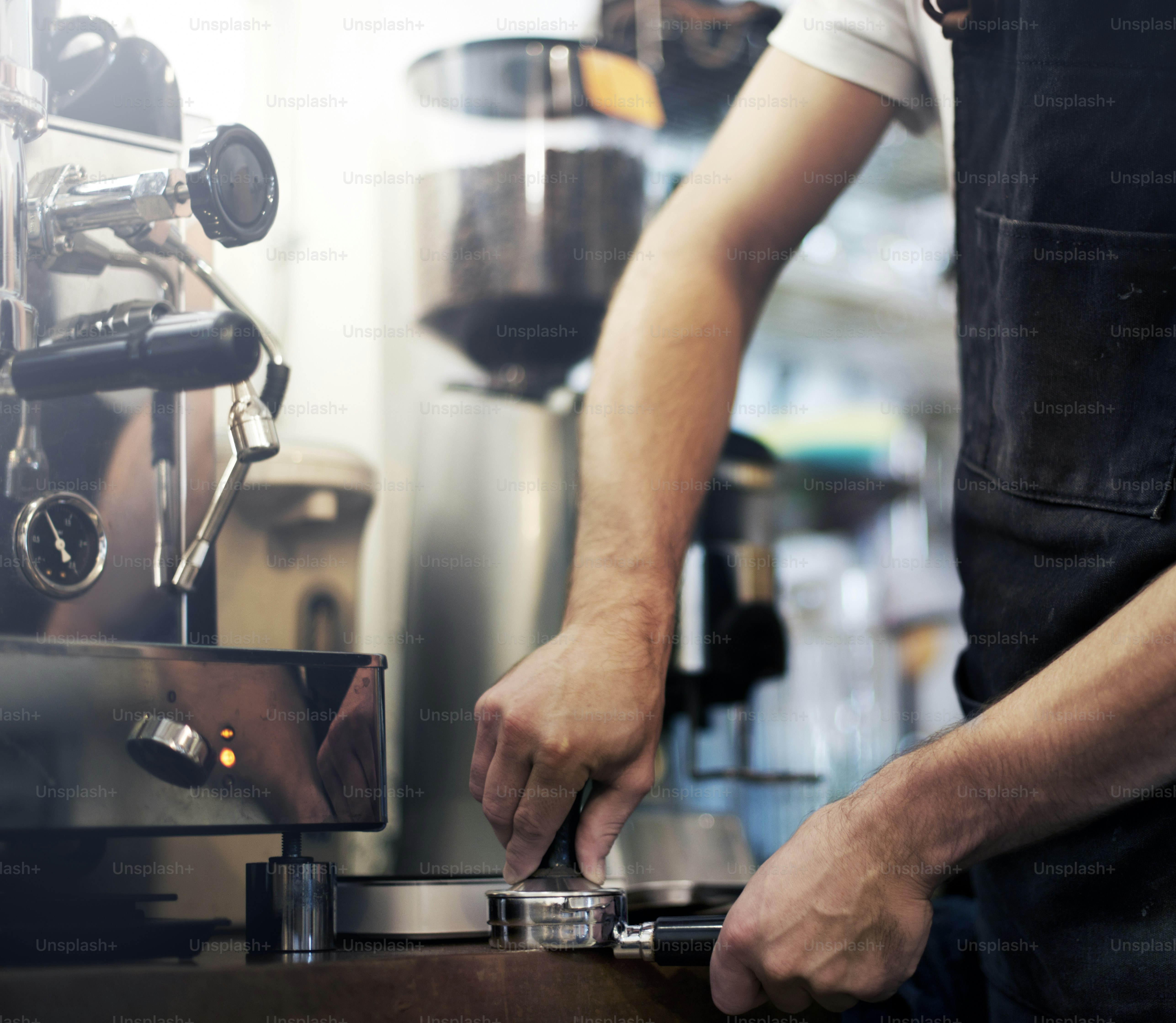 Barista Cafe Making Coffee Preparation Service Concept photo – Coffee ...