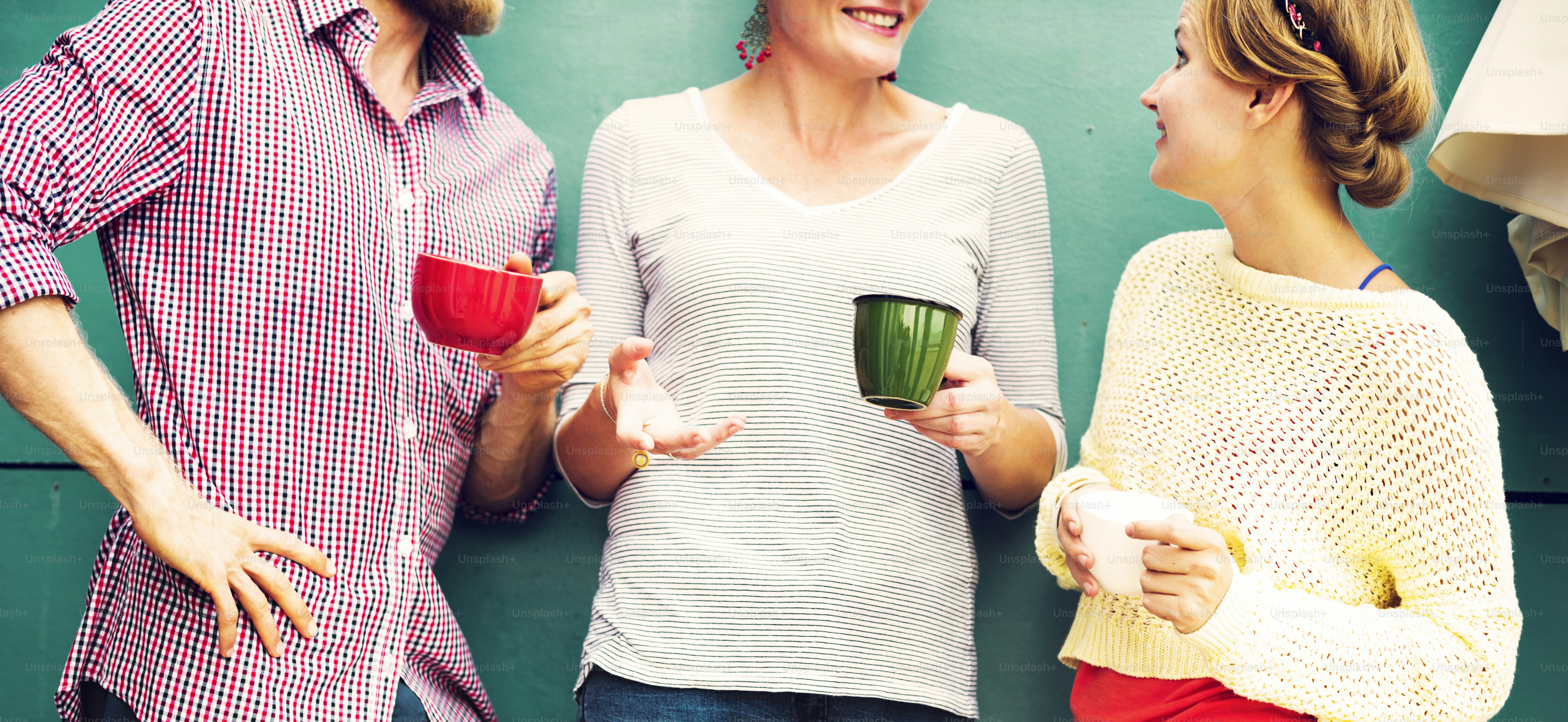 Group People Chatting Interaction Socializing Concept photo – Coffee ...
