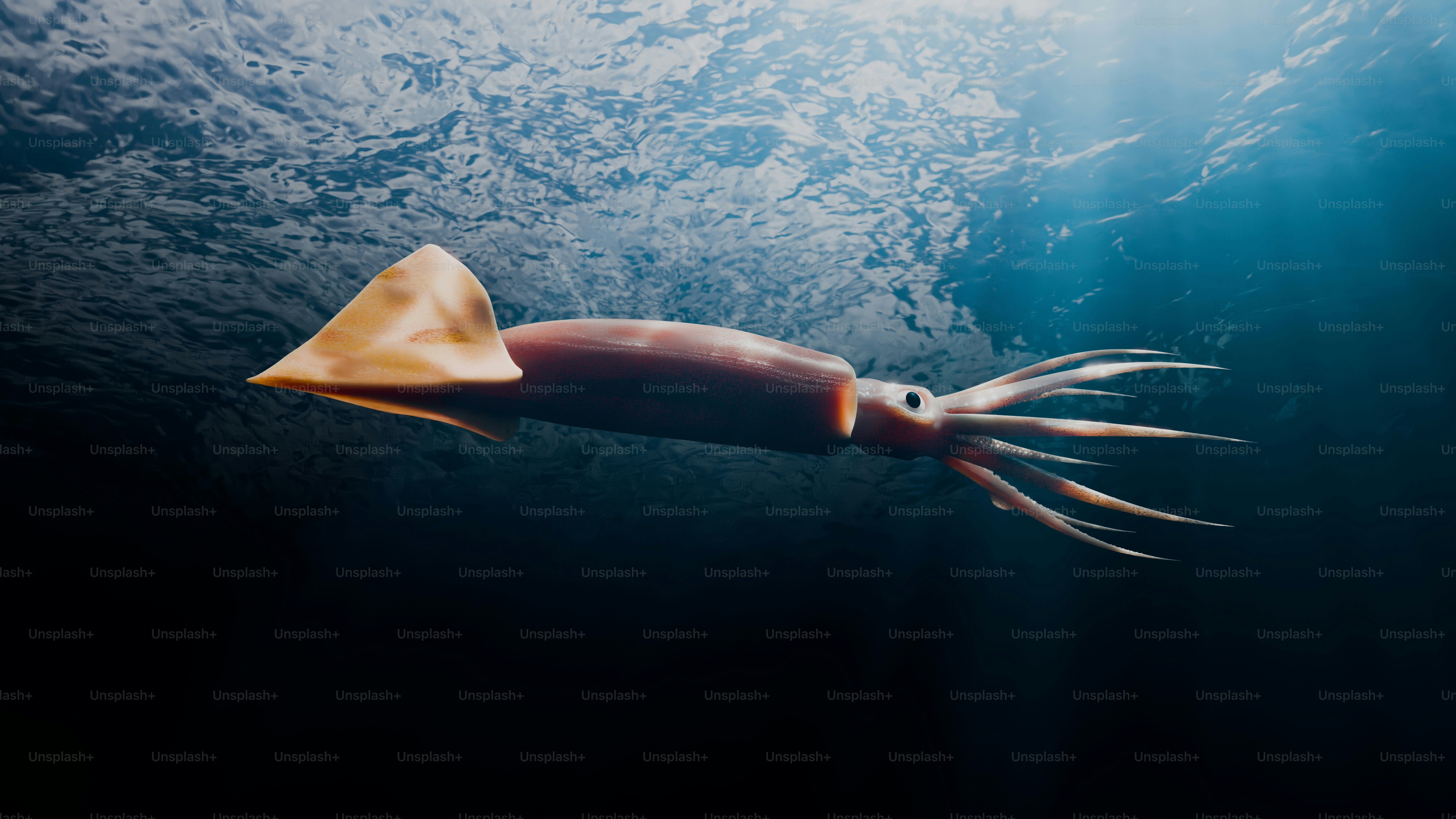 Un calamar nada en el océano foto – Imagen de Animal en Unsplash