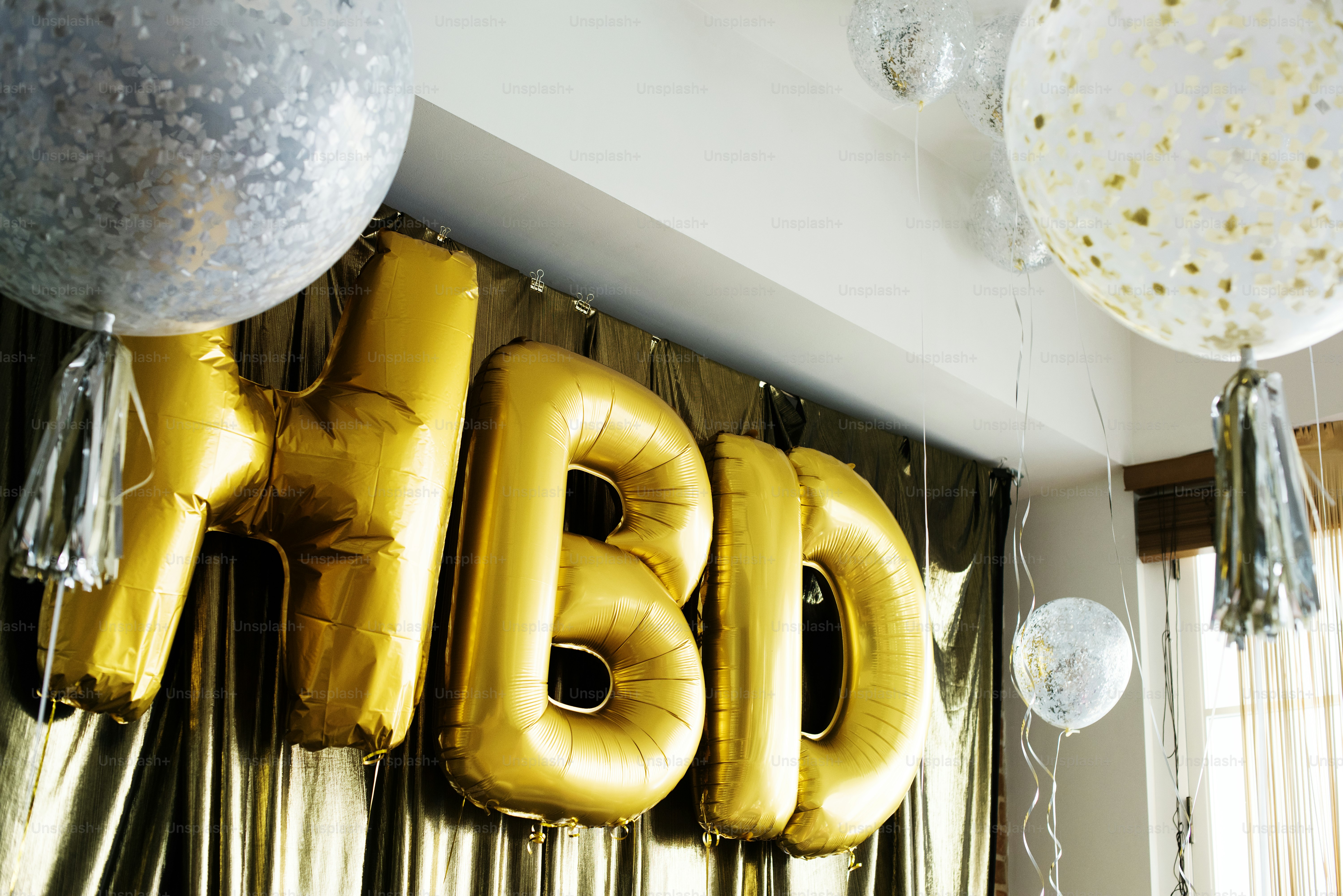 HBD balloons in a birthday party photo – Party - social event Image on ...