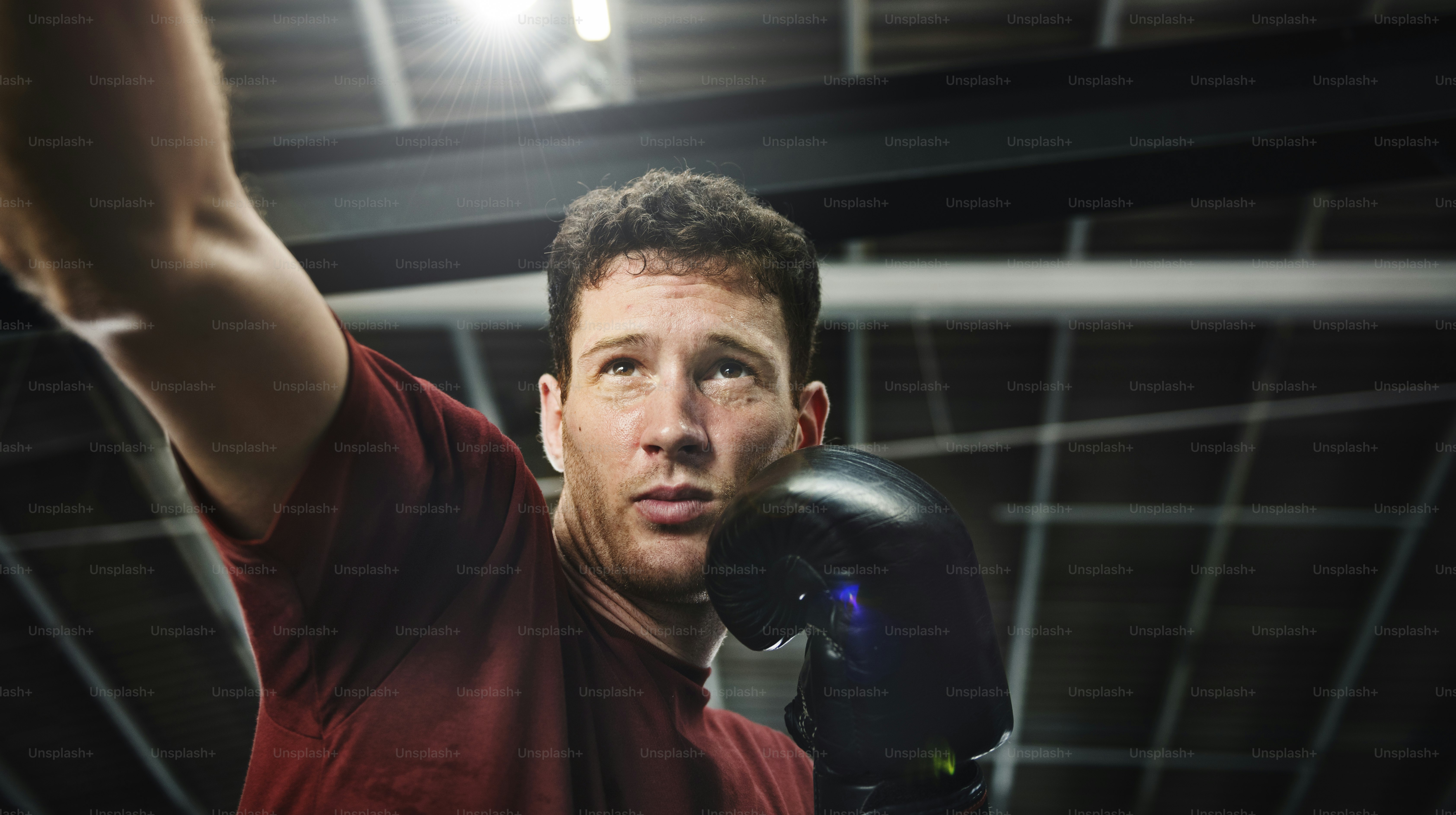 Concepto de boxeo atlético del ejercicio del hombre foto – Imagen de ...