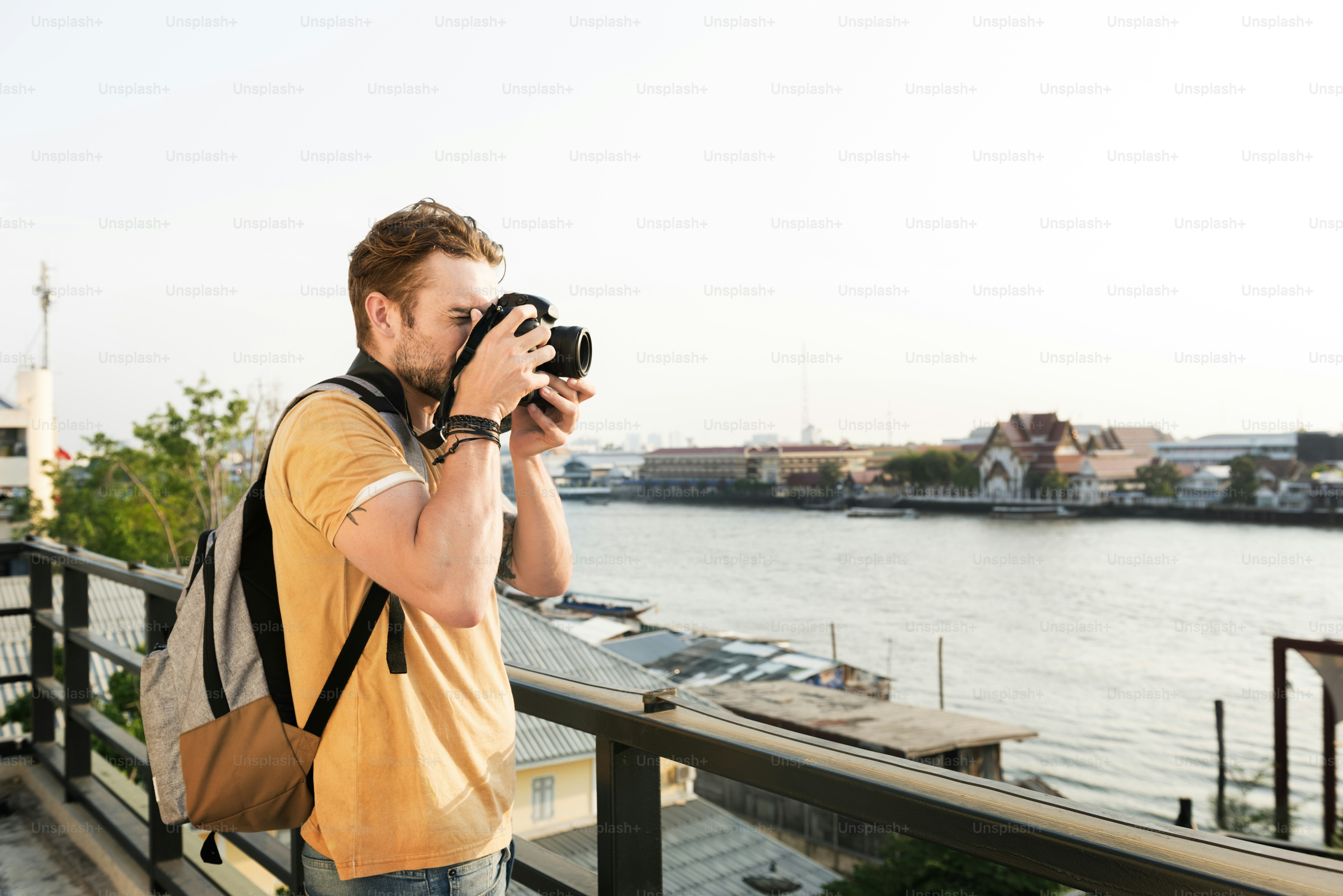 Photographer Camera DSLR Shooting Journalist Concept photo – People ...