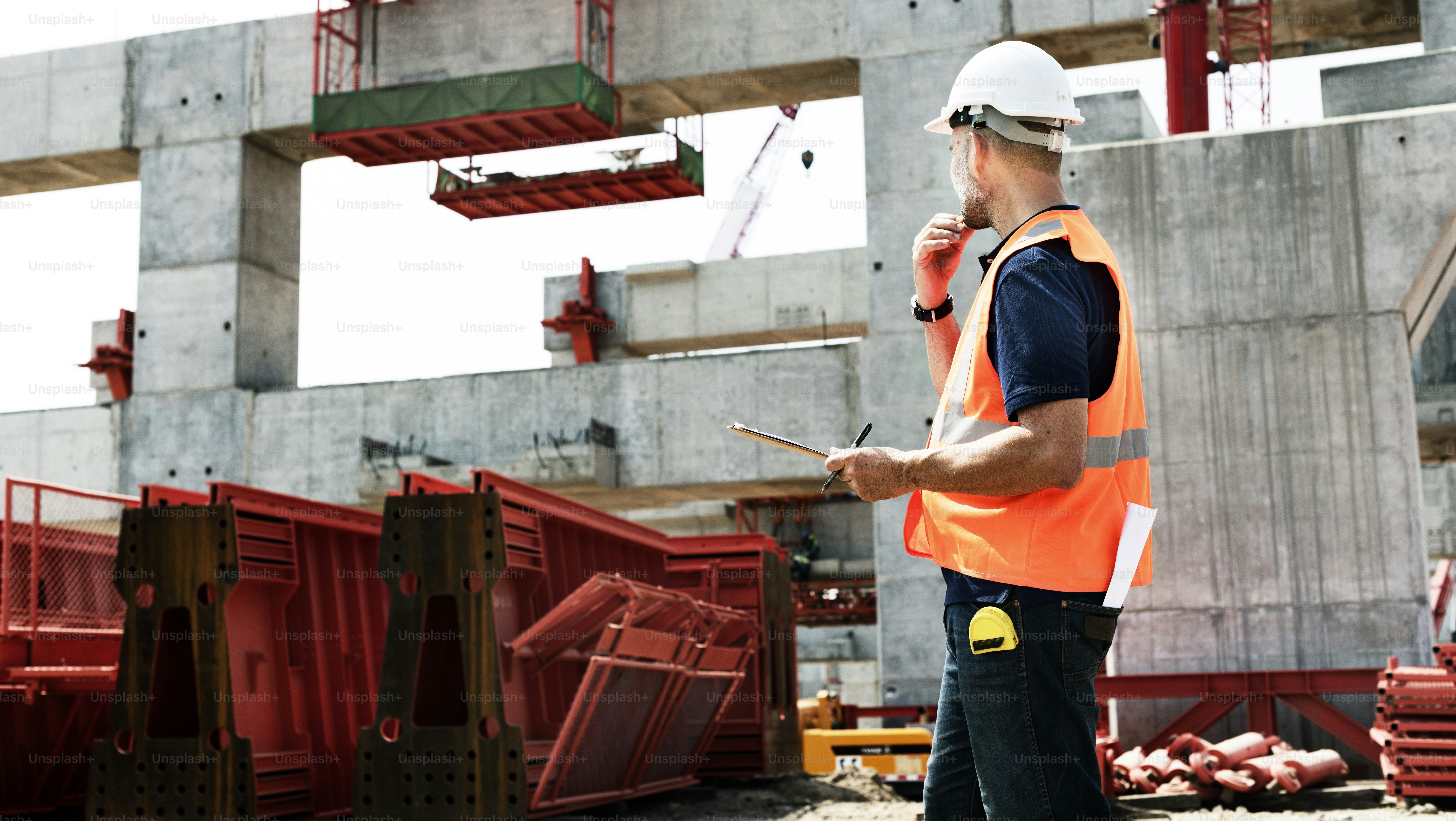 Architect Construction Site Planning Working Concept photo – Planning ...