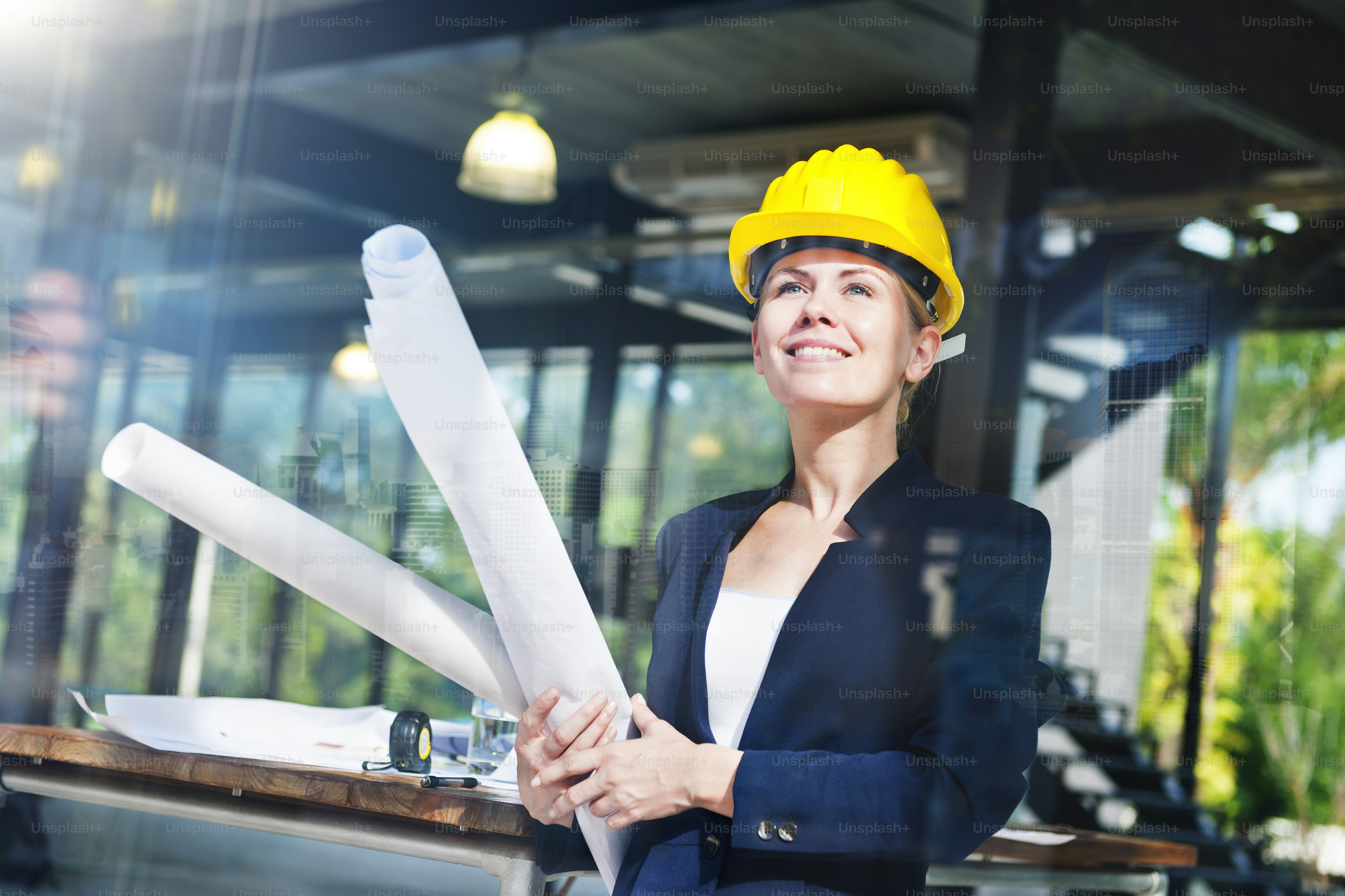 Engineering Woman Inspiration Interior Design Concept photo – Business ...