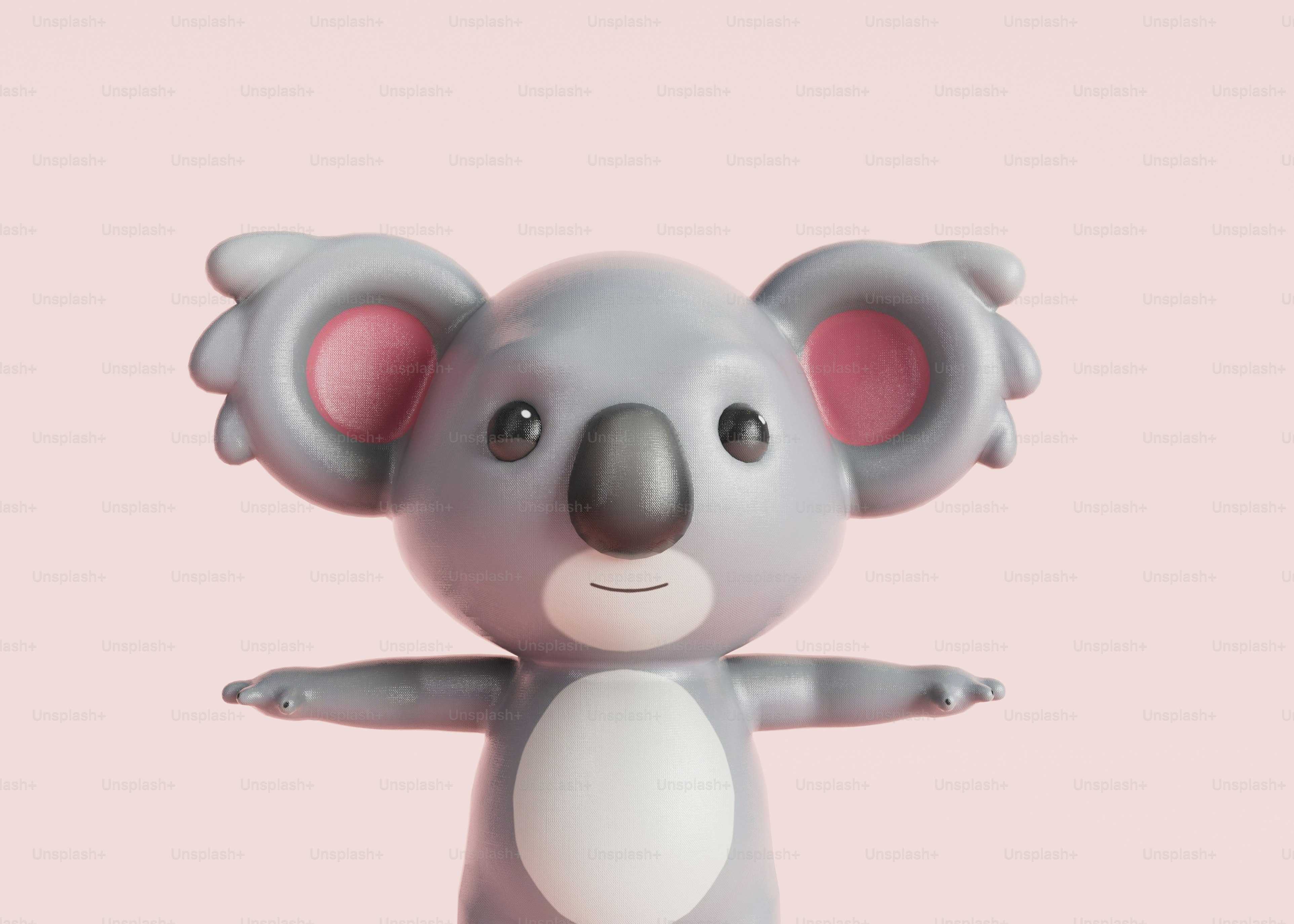 A small toy koala standing on its hind legs photo – Digital image Image ...