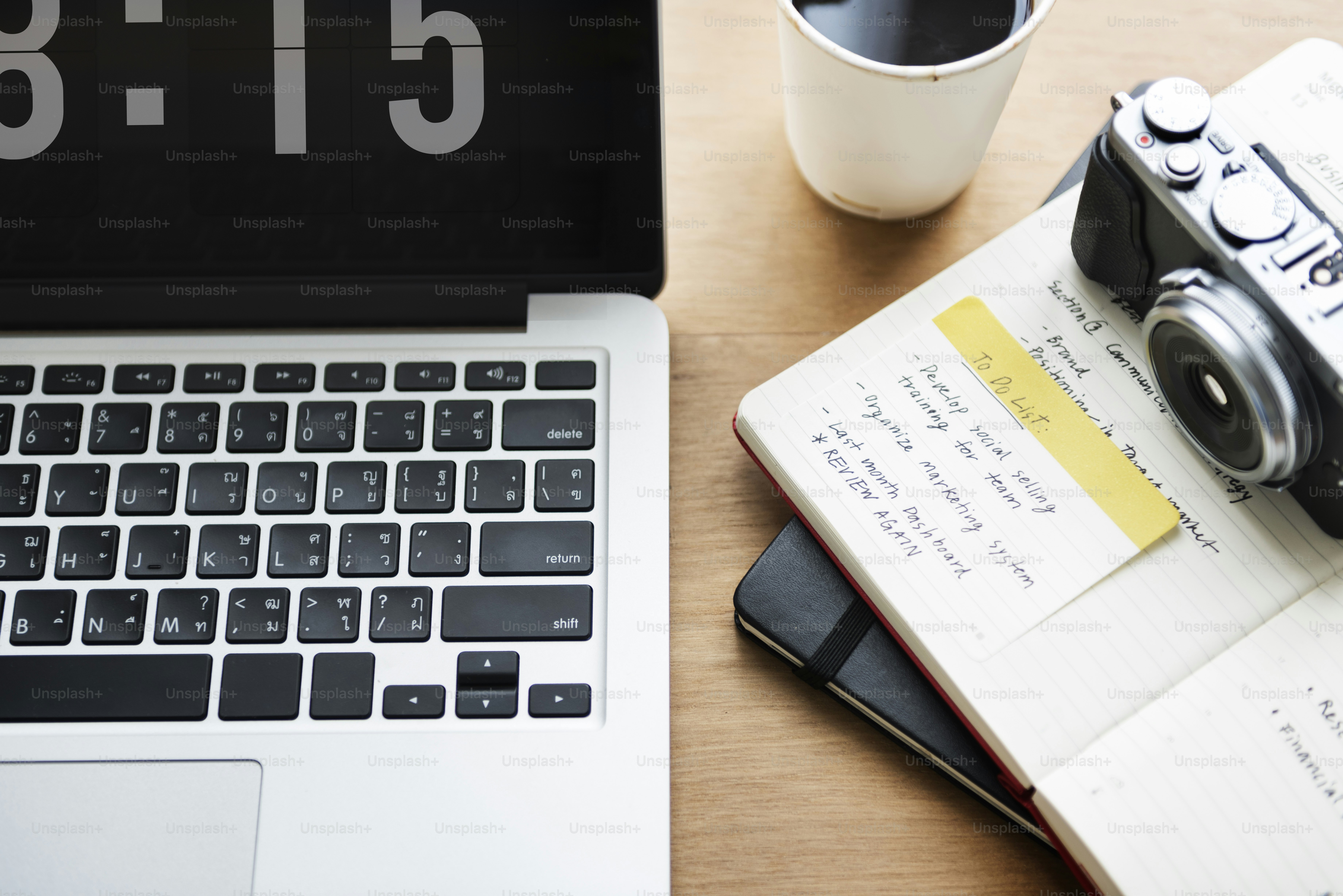 Digital Laptop Working Camera Concept photo – Wireless technology Image ...