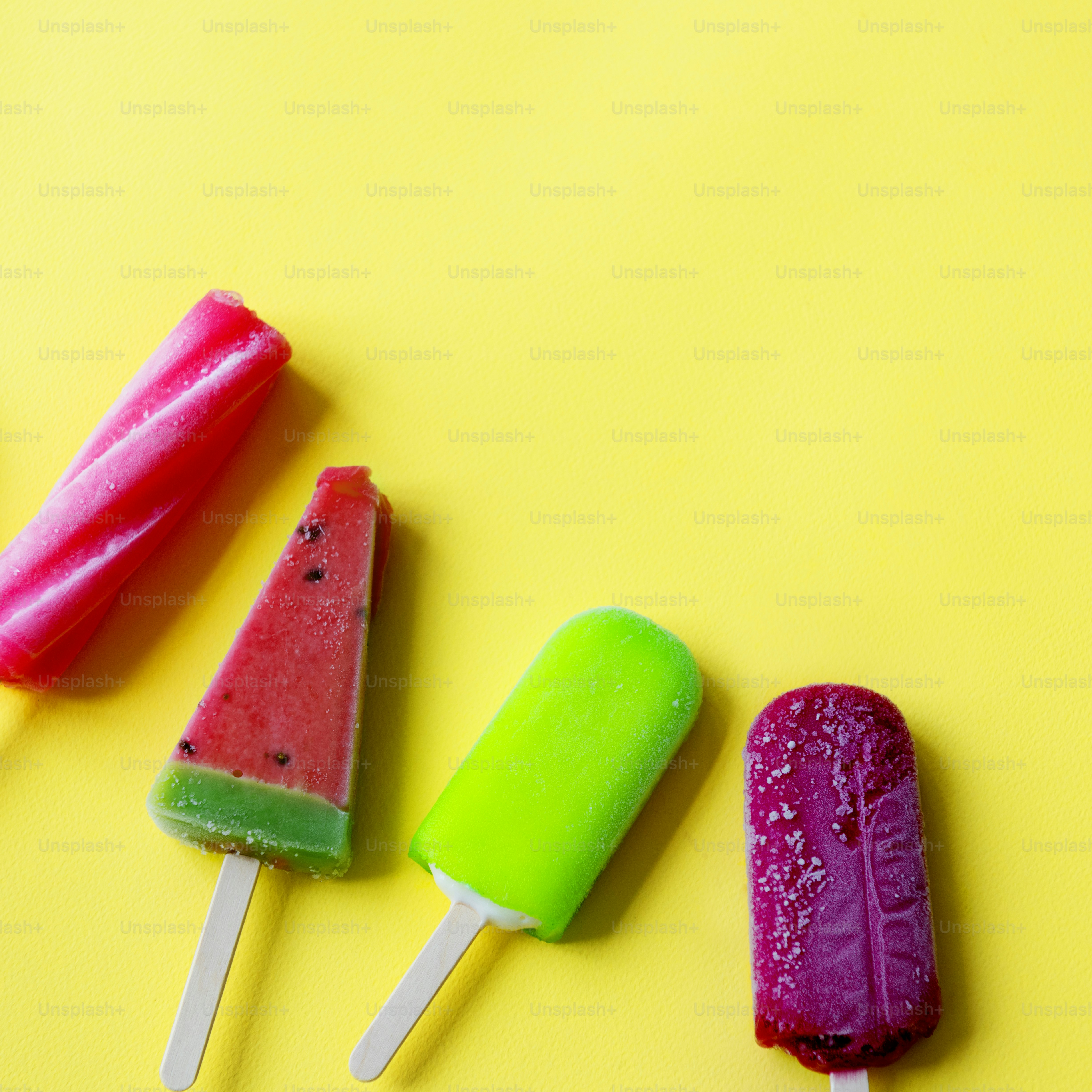 Popsicle Flavored Ice Frozen Dessert Sweeten Tasty Concept photo ...