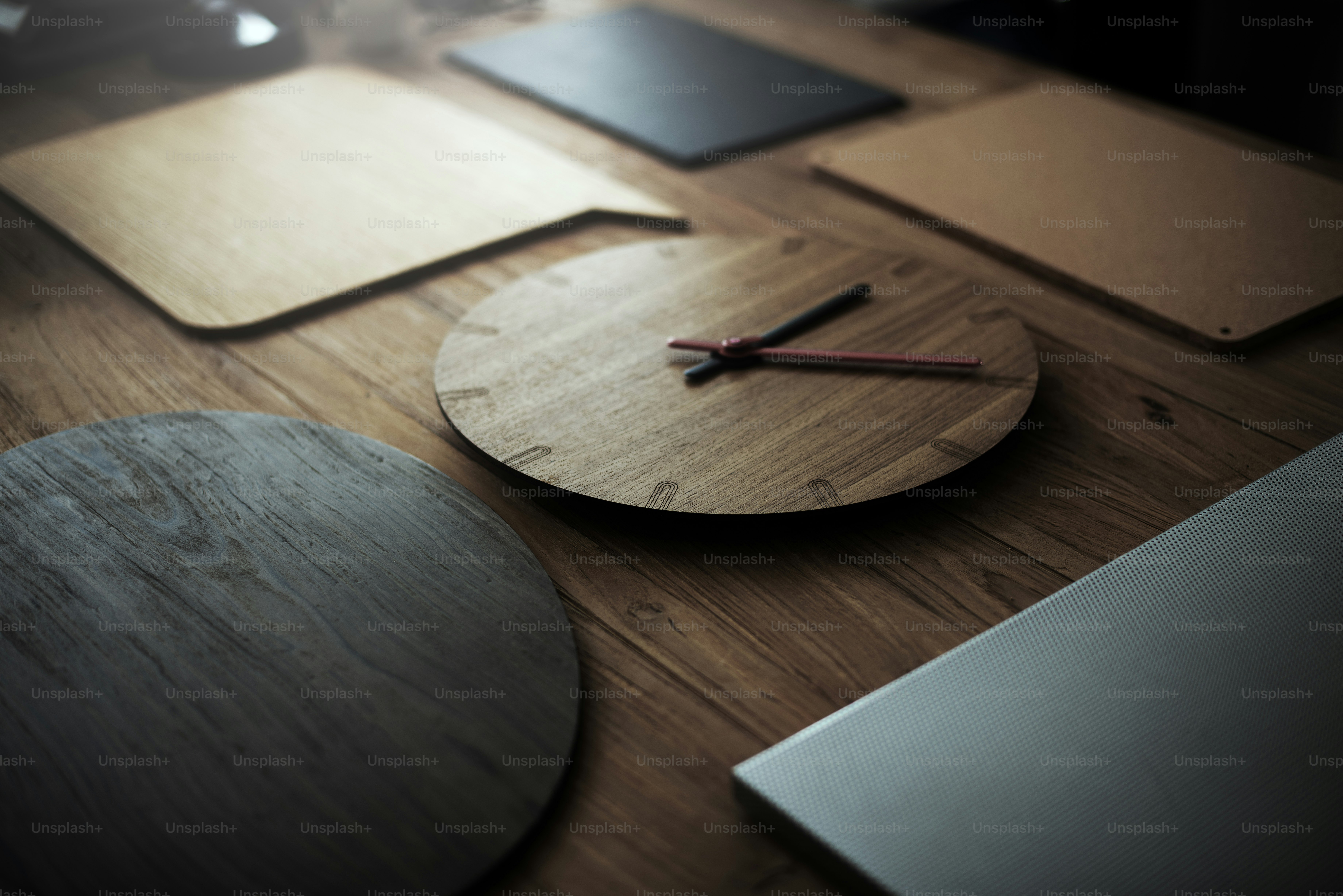 Wooden Time Clock Modern Old Fashion Concept photo – Timer Image on ...