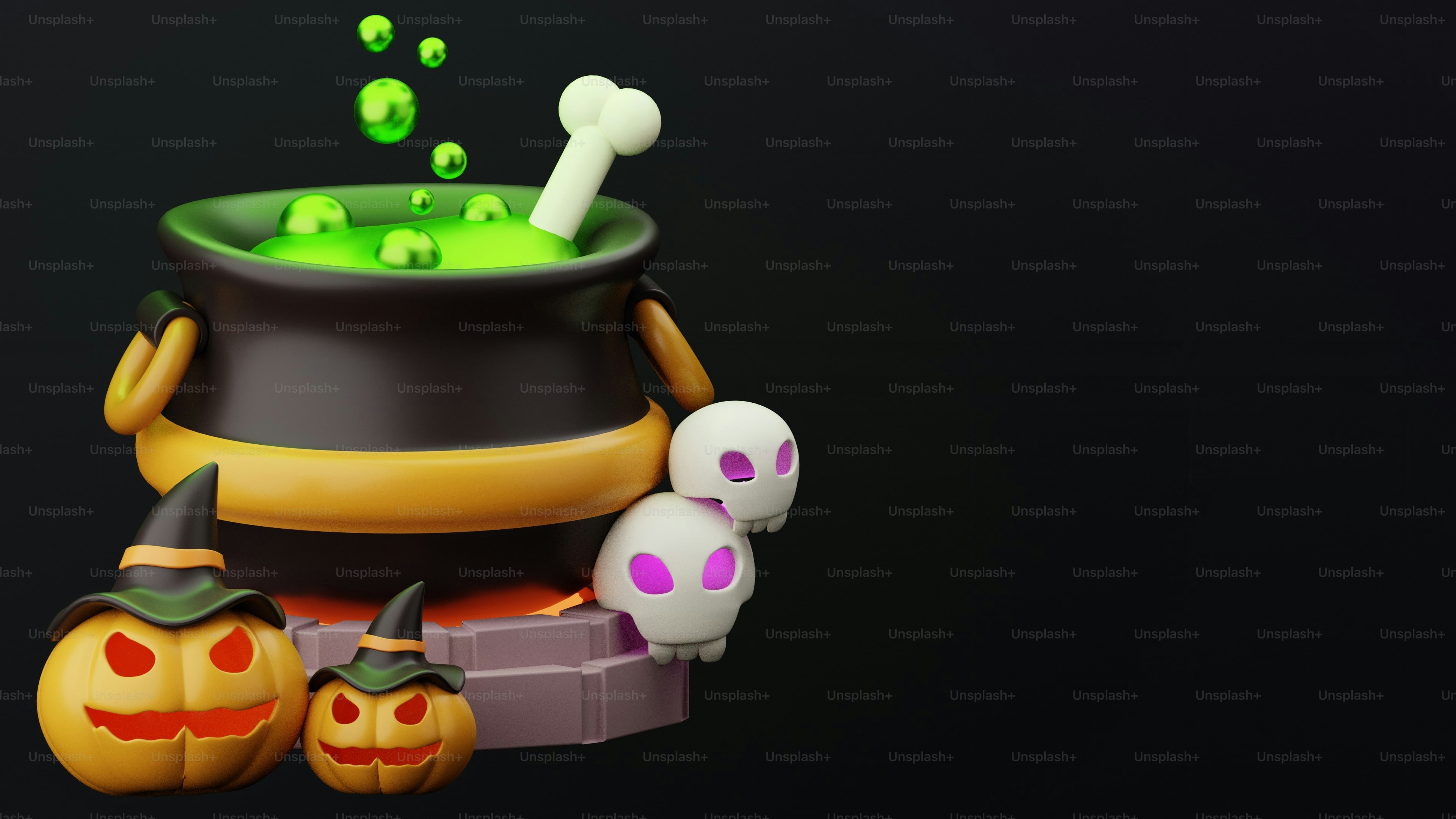 A witch's caulder filled with green liquid photo – Cauldron Image on ...