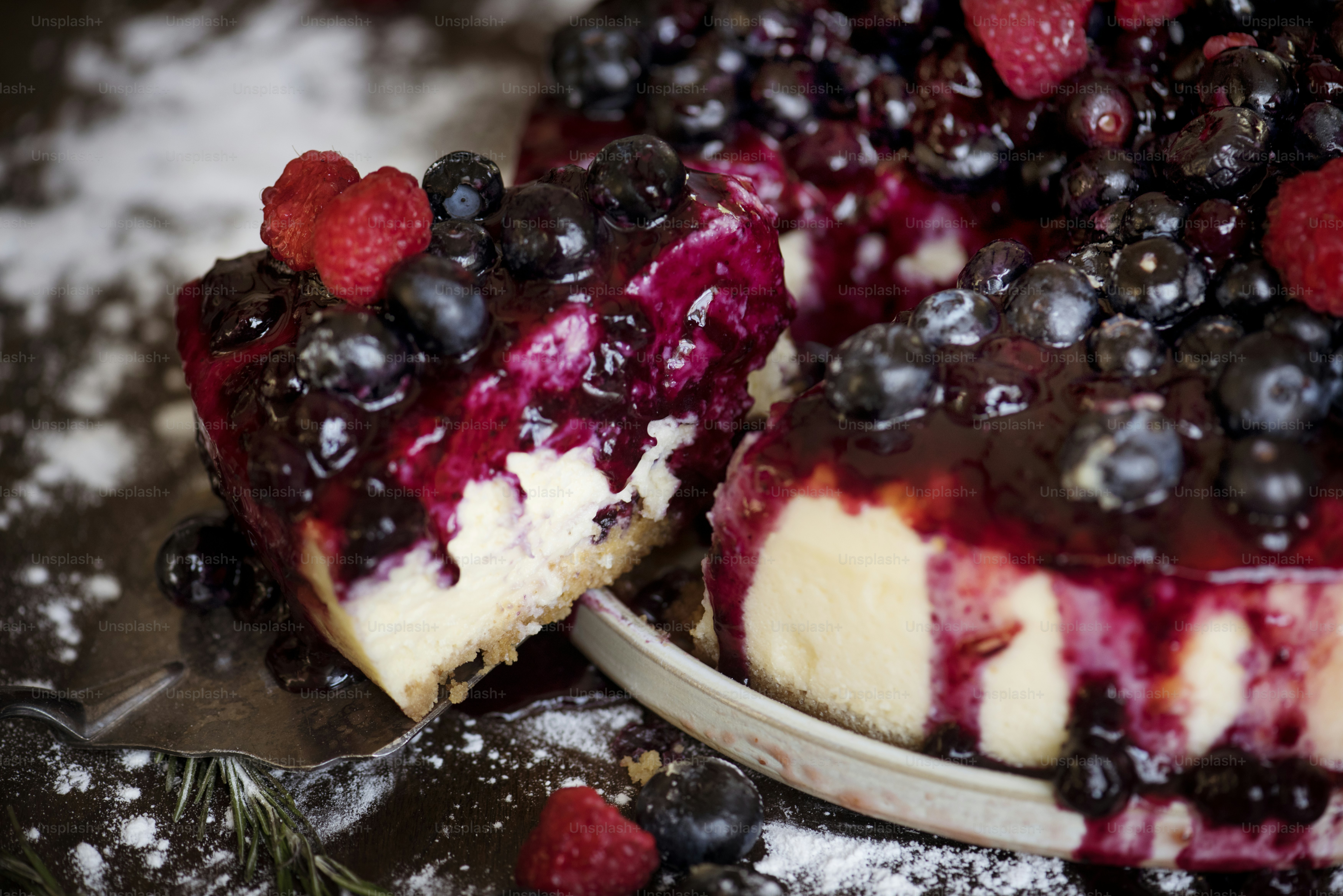 Fresh berry cheescake food photography recipe idea photo – Cheesecake ...