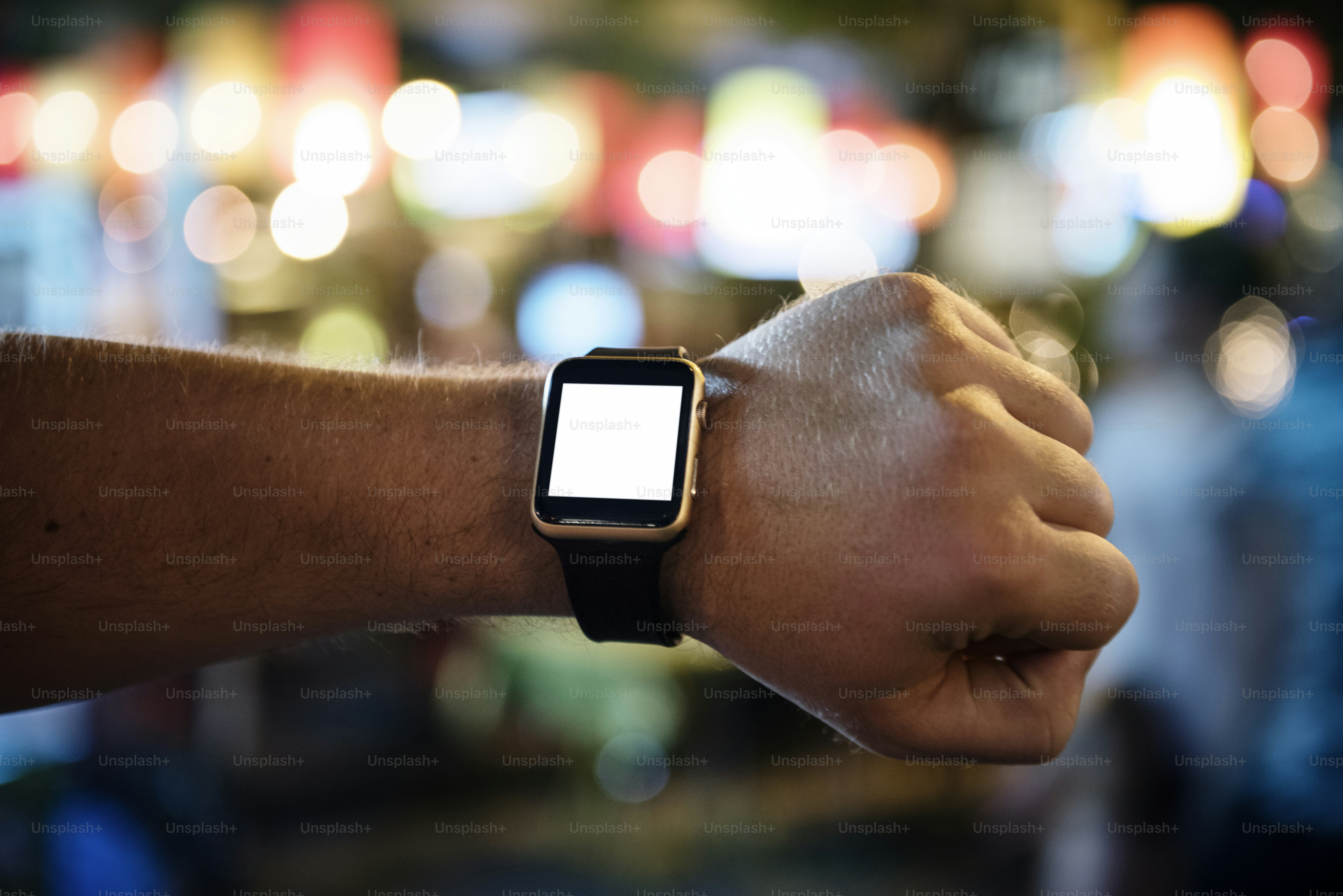 Closeup of digital watch on man wrist photo – Technology Image on Unsplash