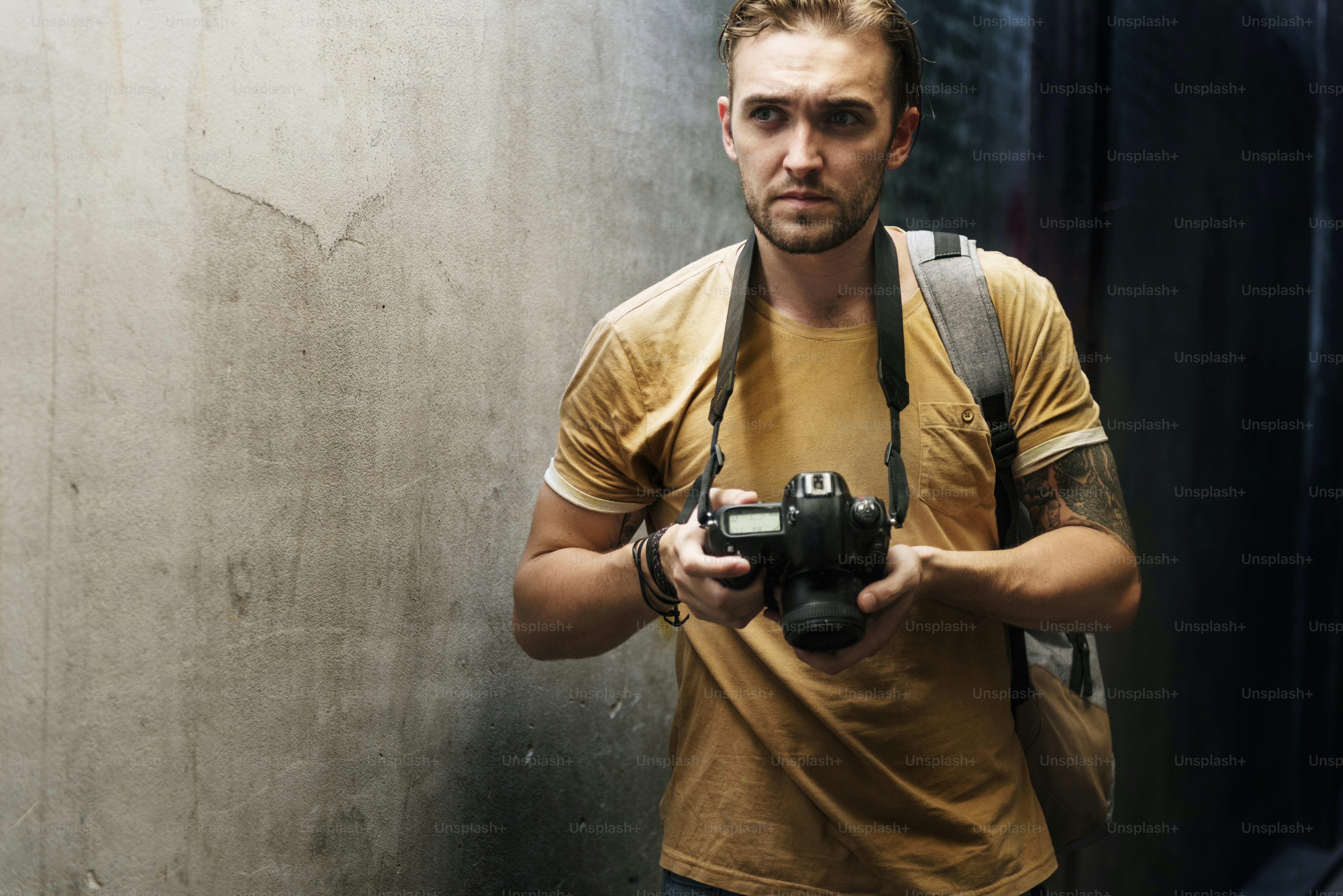 Photographer Camera DSLR Shooting Journalist Concept photo – People ...