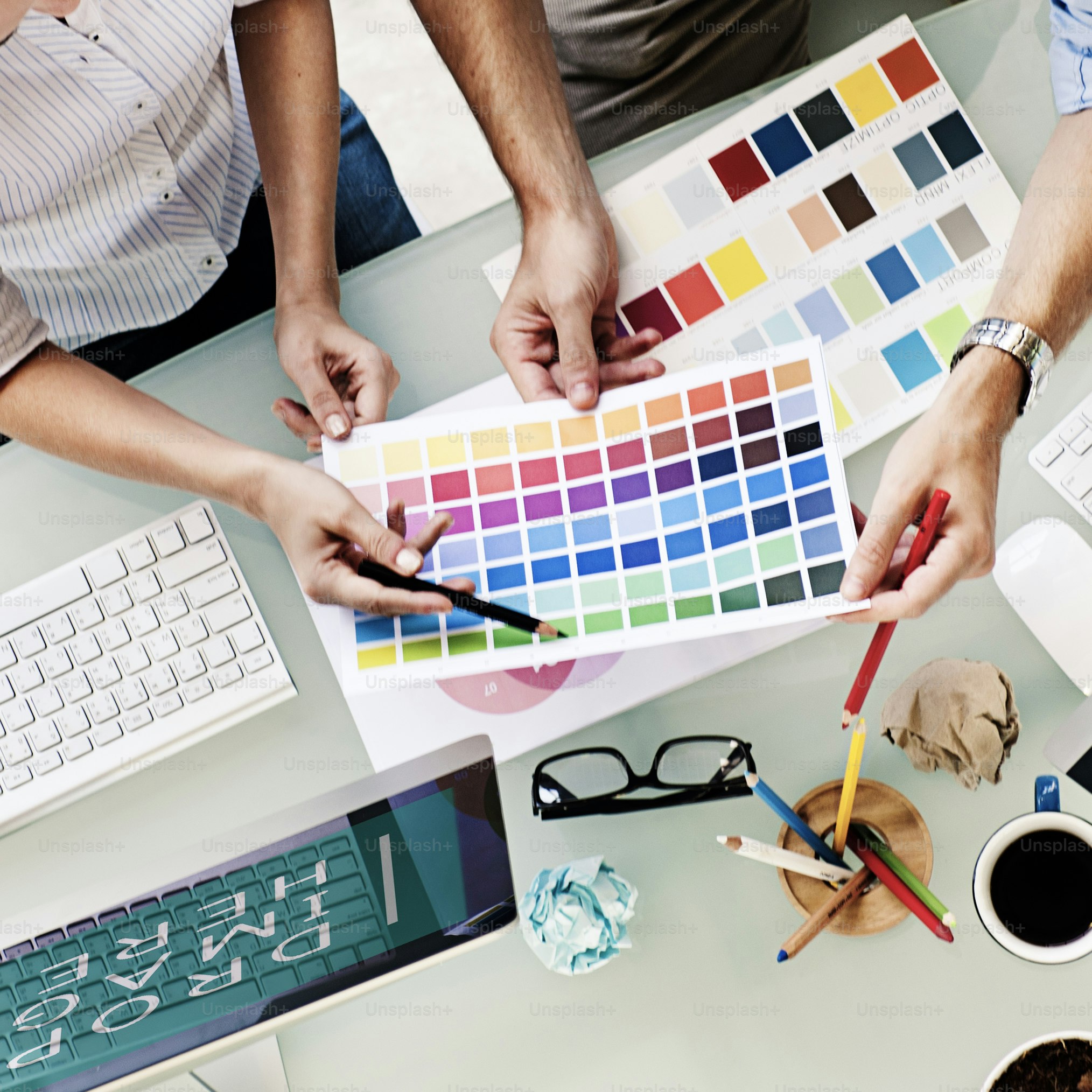 Design Studio Creativity Ideas Teamwork Technology Concept photo ...
