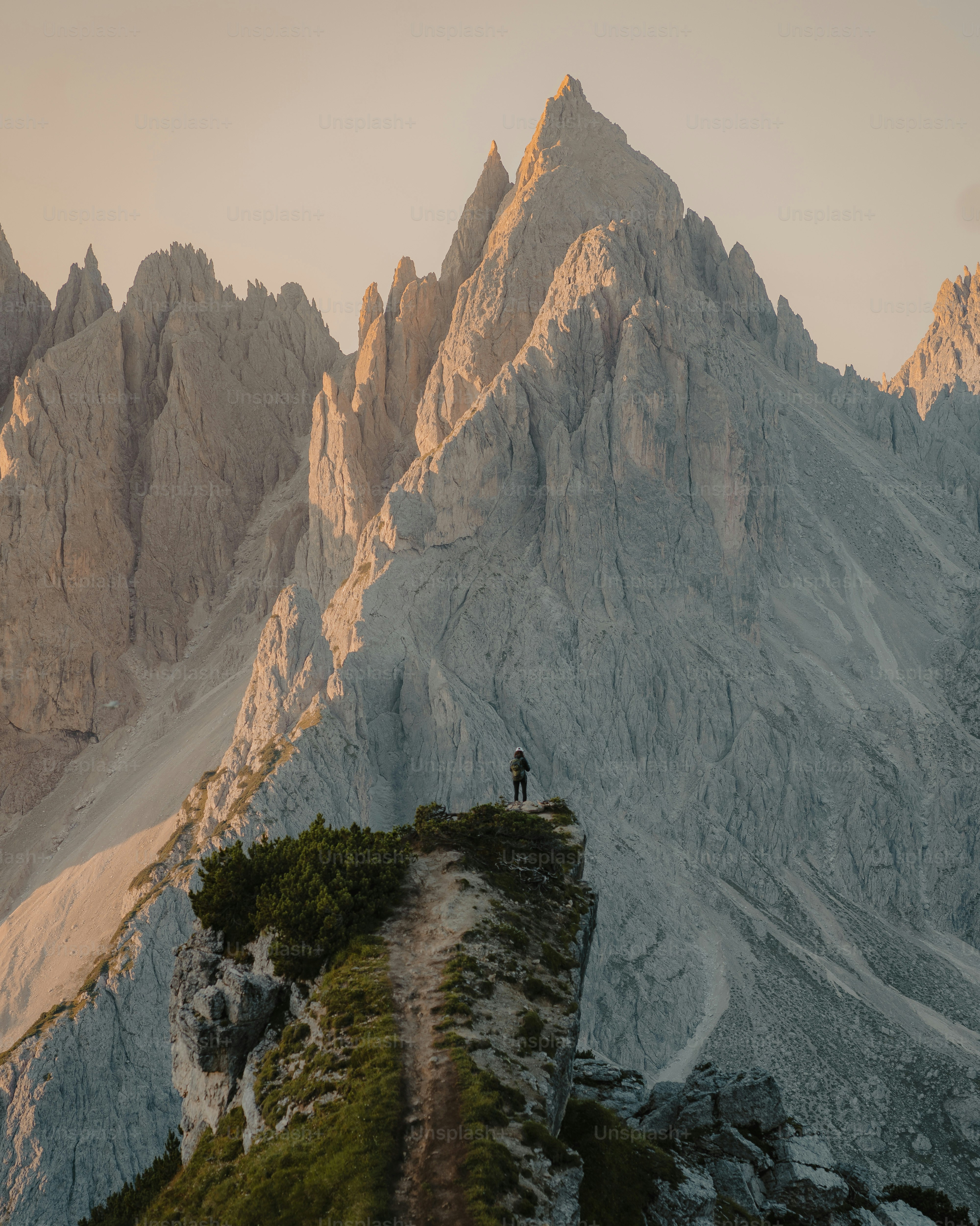 A view of a mountain range from a high point of view photo – Italy ...