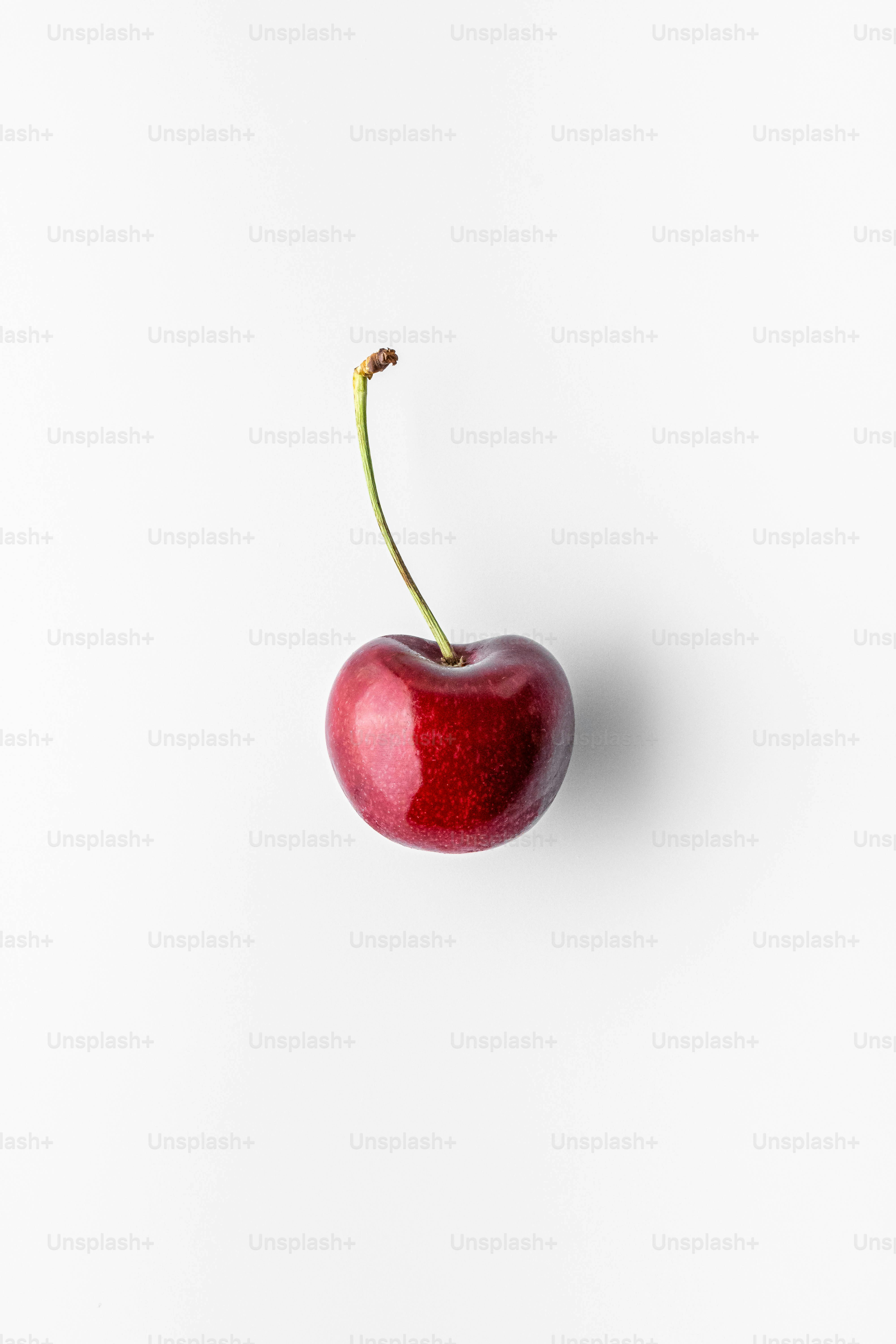 A single cherry on a white background photo – Cherry Image on Unsplash