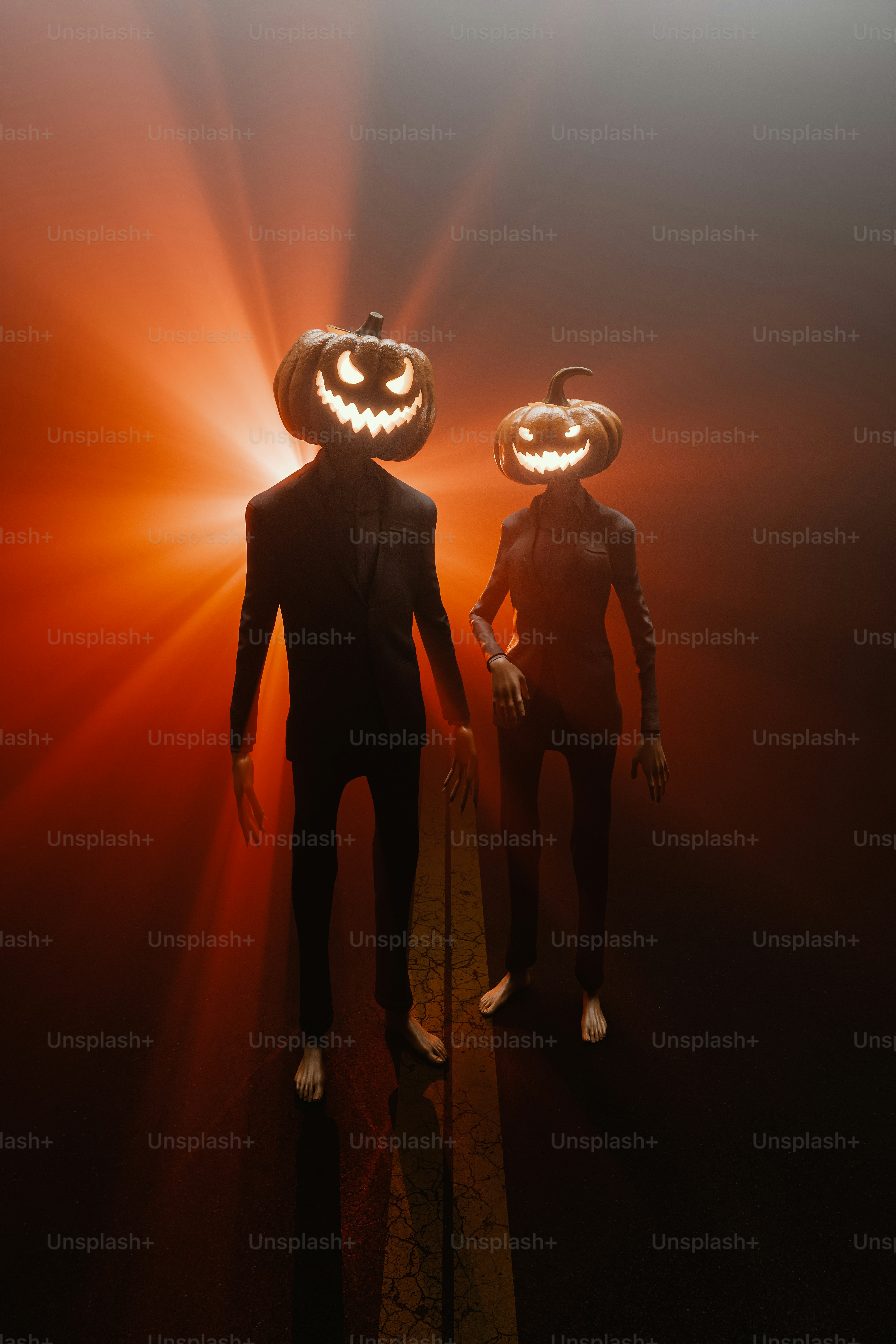 A couple of mannequins standing next to each other photo – Pumpkin ...