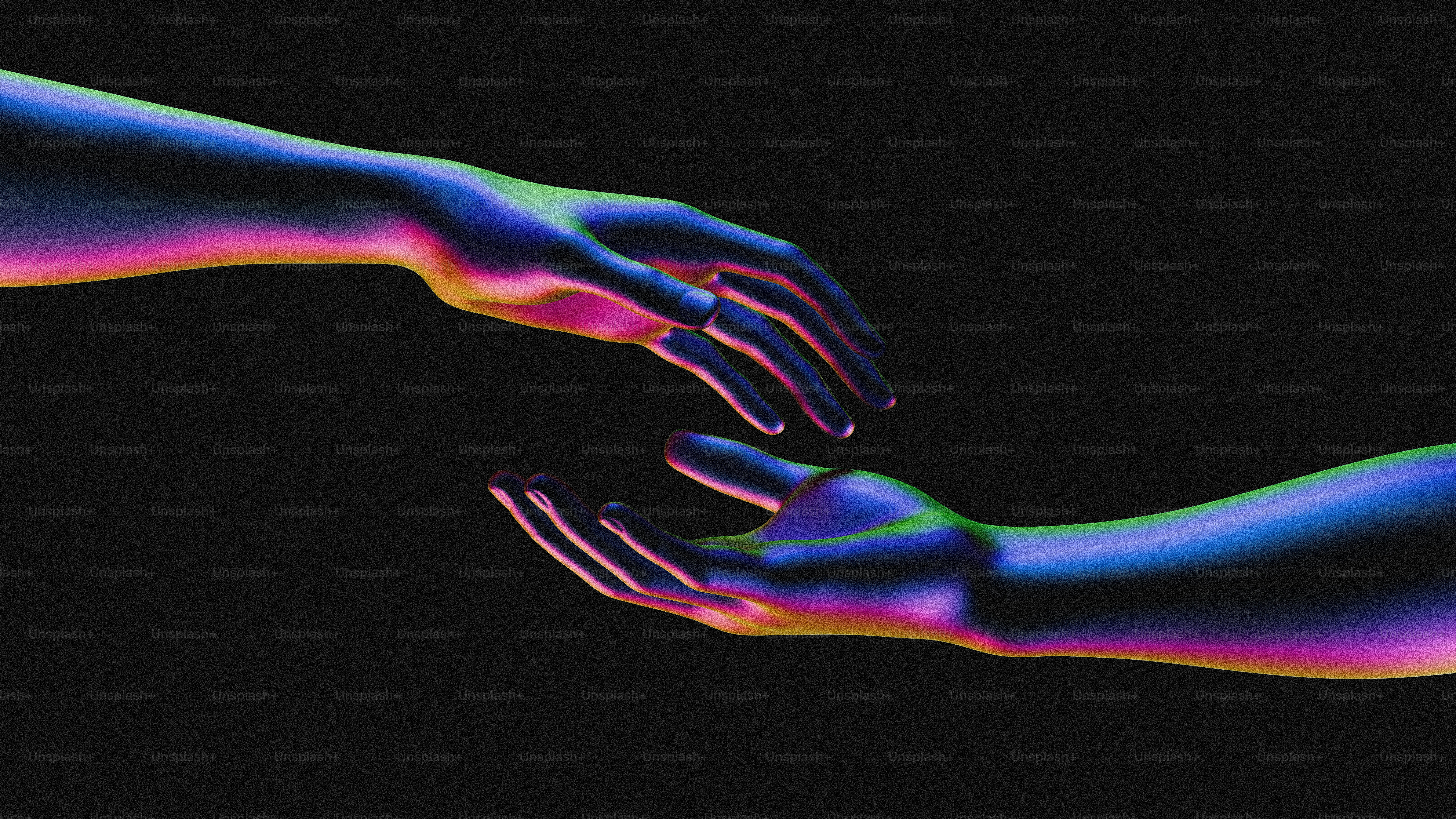 Two hands touching each other on a black background photo – Hands Image ...