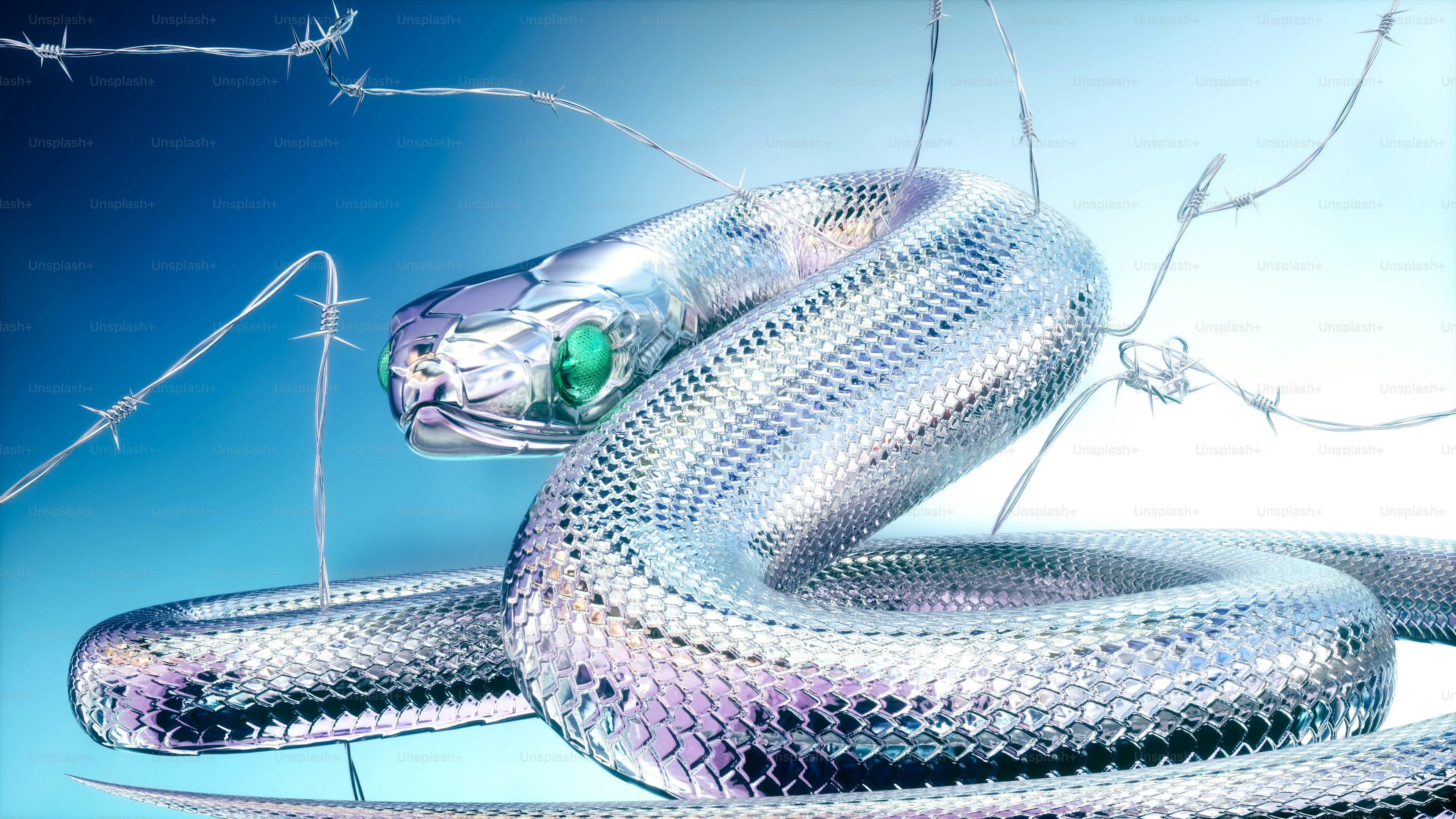 A snake wrapped around a barbed wire photo – Aesthetic Image on Unsplash