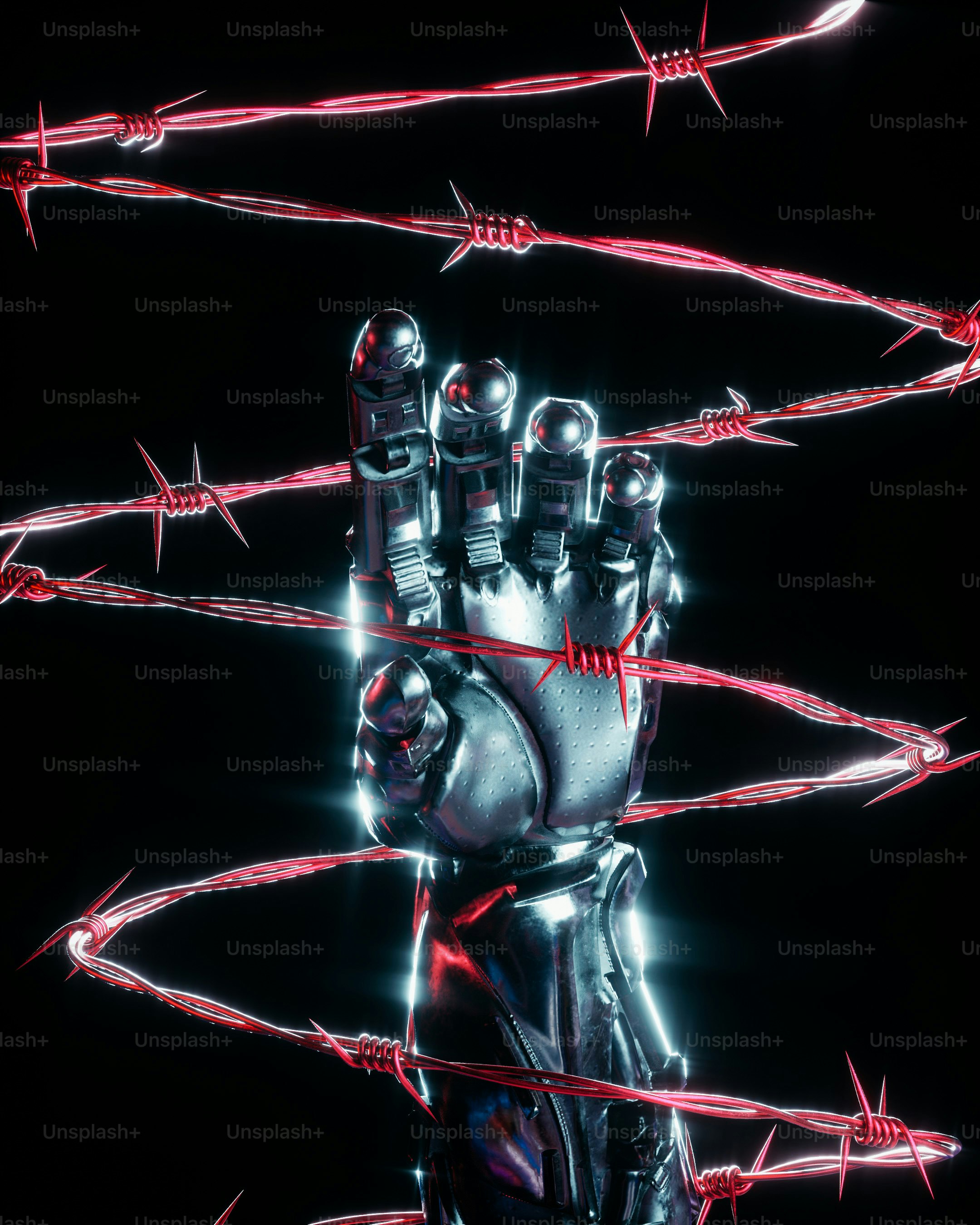 A hand that has been wrapped in barbed wire photo – Hand Image on Unsplash