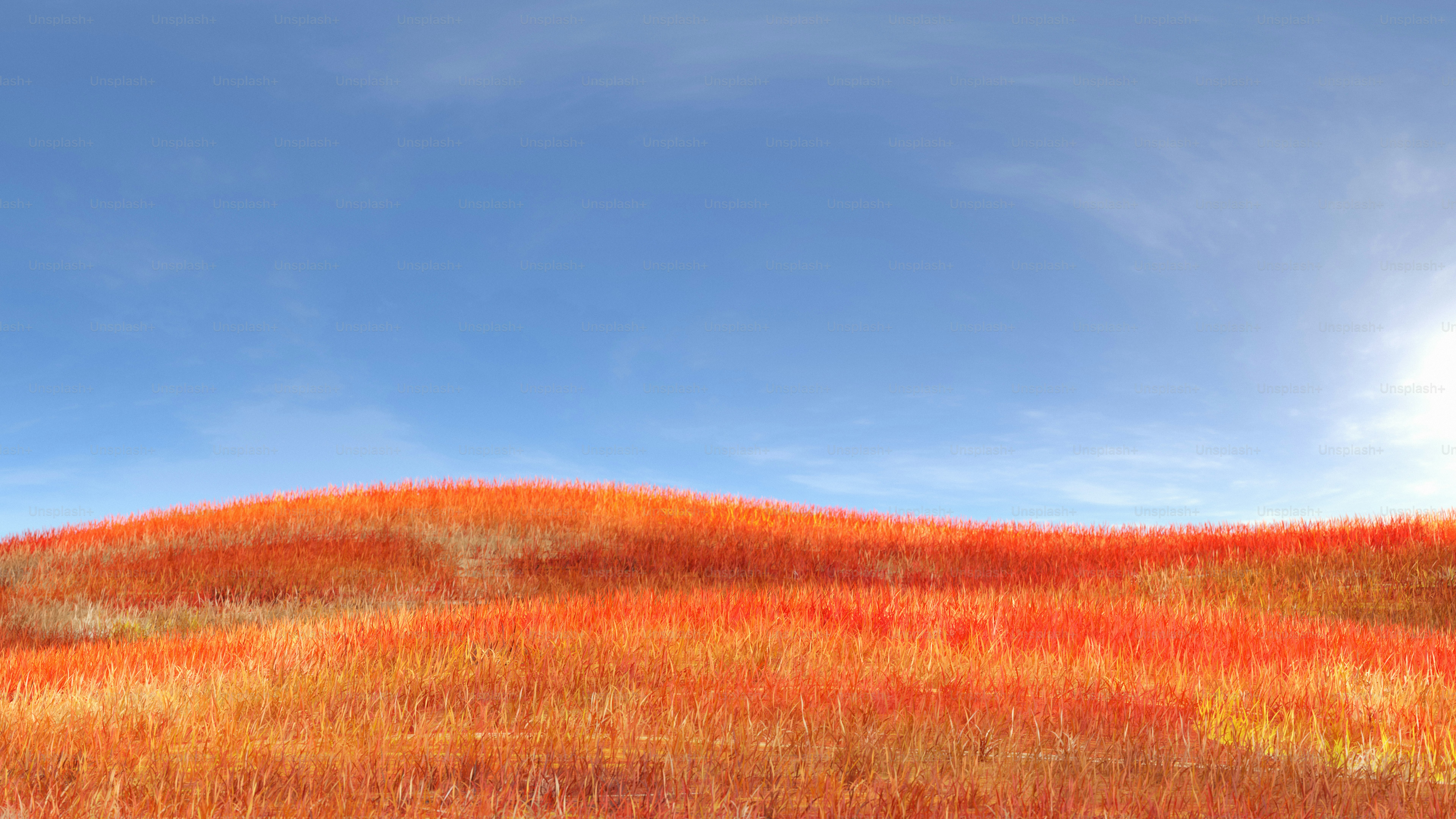 Calm digital landscape, computer wallpaper old style, 3d render. photo ...