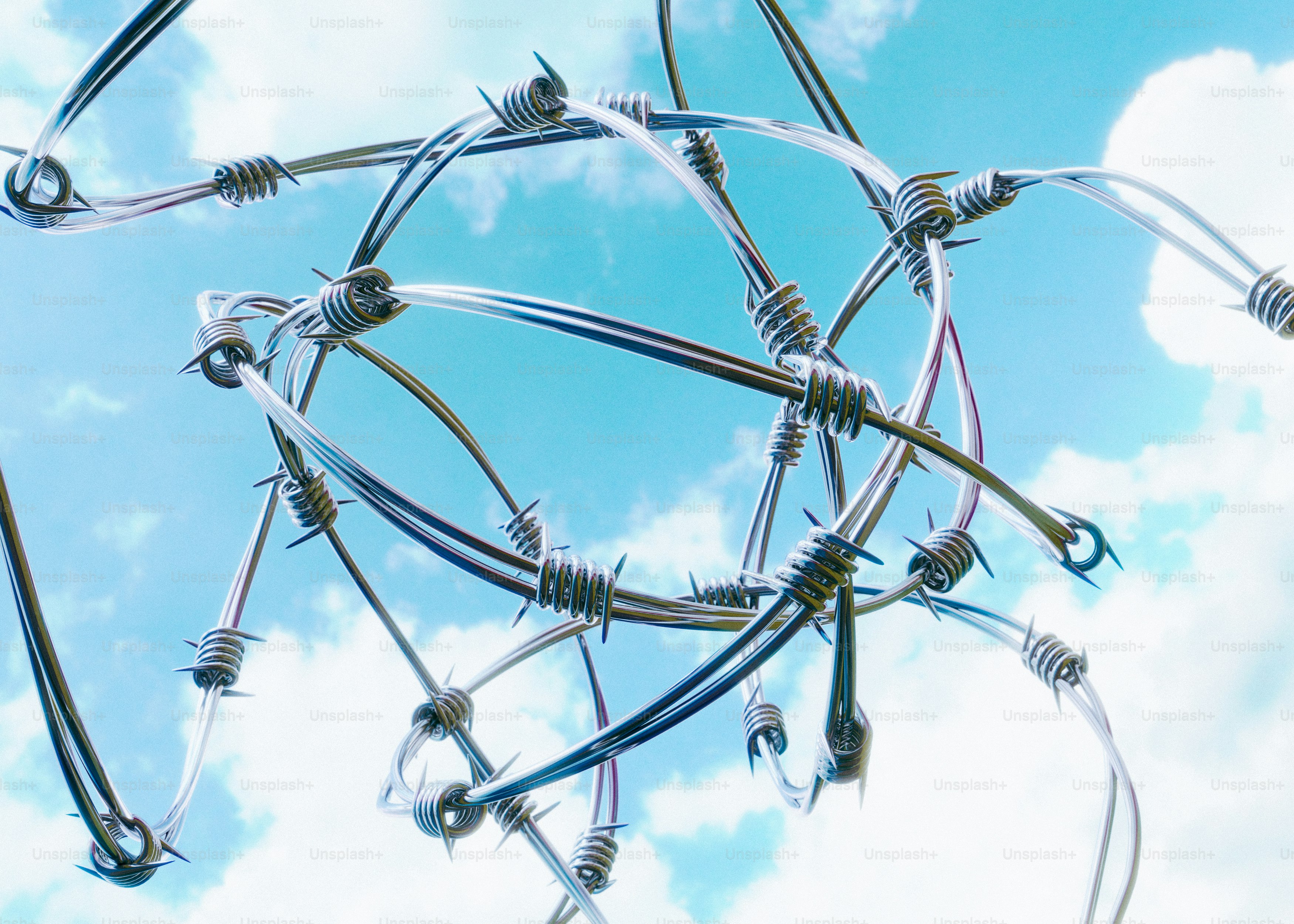 A bunch of wires that are in the air photo – 3d Image on Unsplash