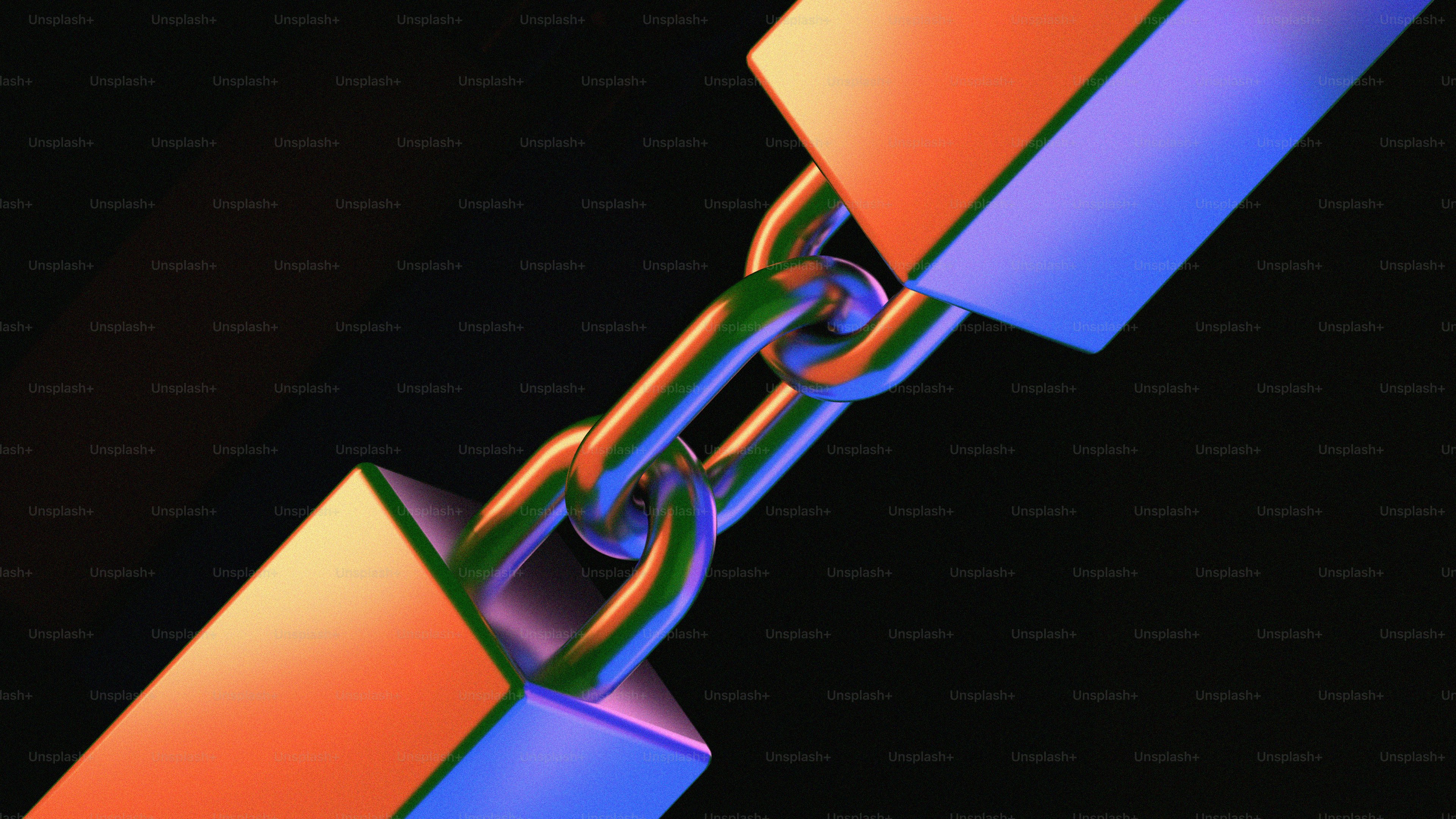 A close up of a metal chain on a black background photo – Chain Image ...