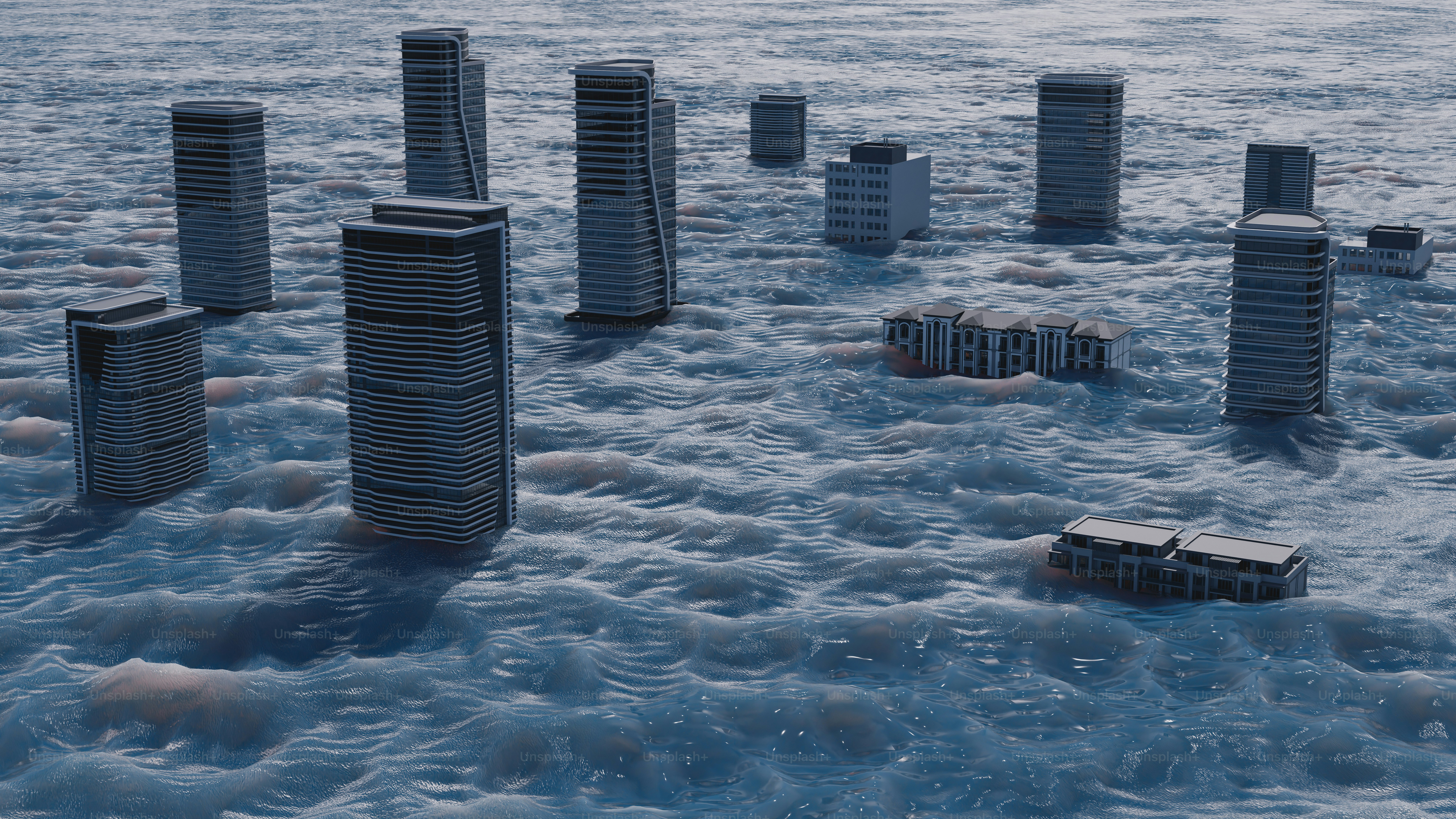 A bunch of poles that are in the water photo – Wallpaper Image on Unsplash