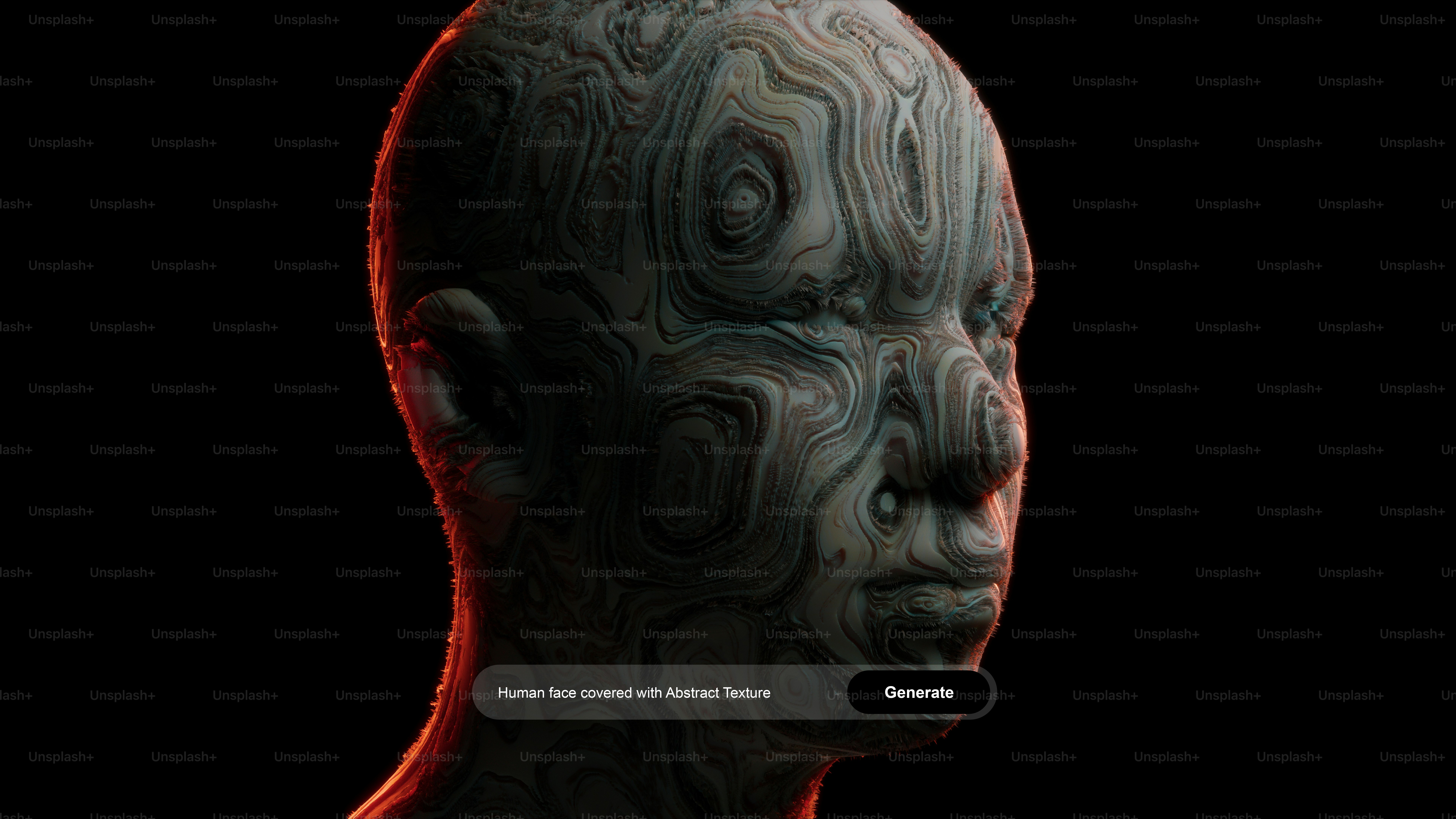 A computer generated image of a man's head photo – Digital image Image ...