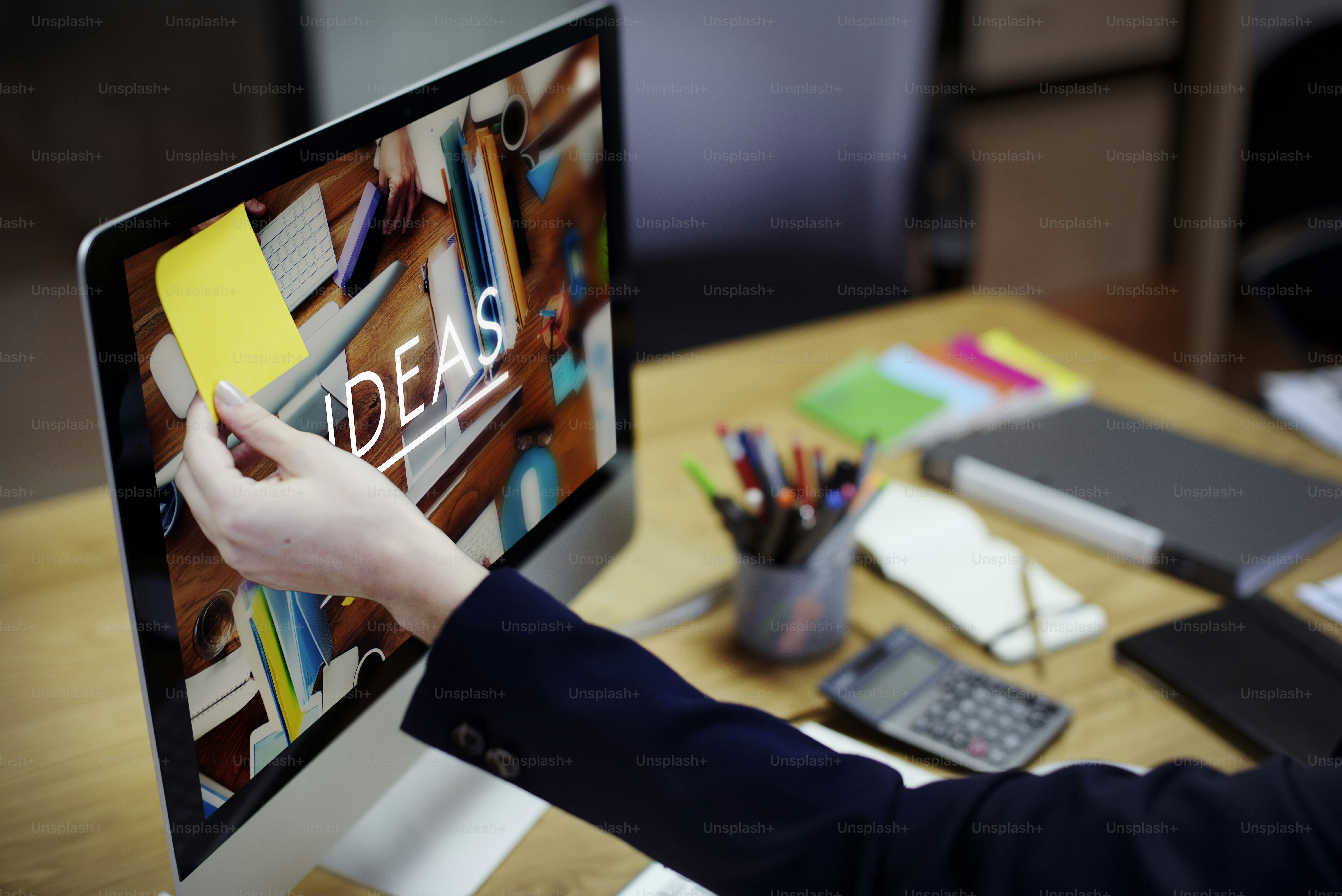 Working Office Desk Workplace Workspace Concept photo – Business ...
