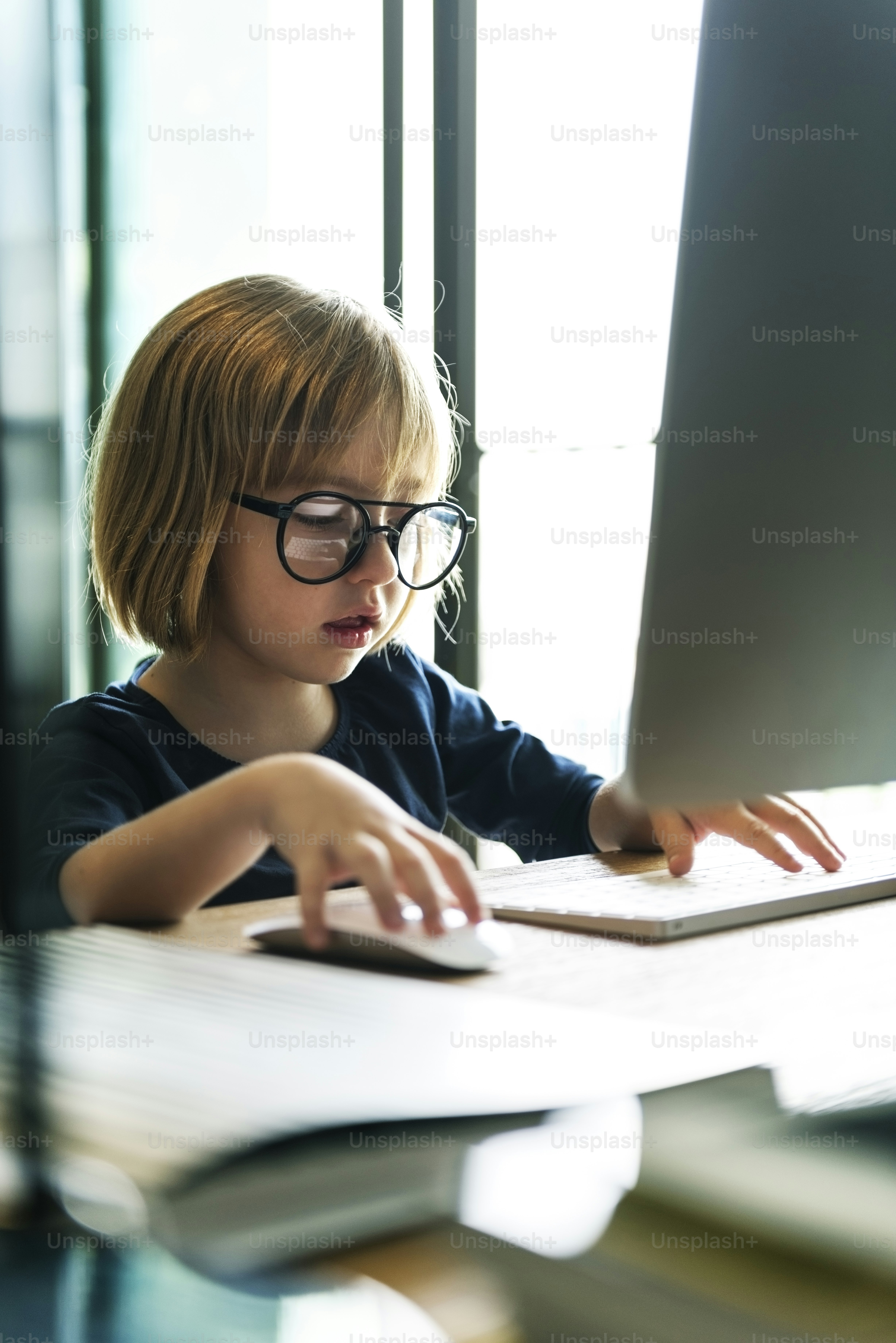 Kid Surfing Computer Internet Lifestyle Concept photo – Technology ...