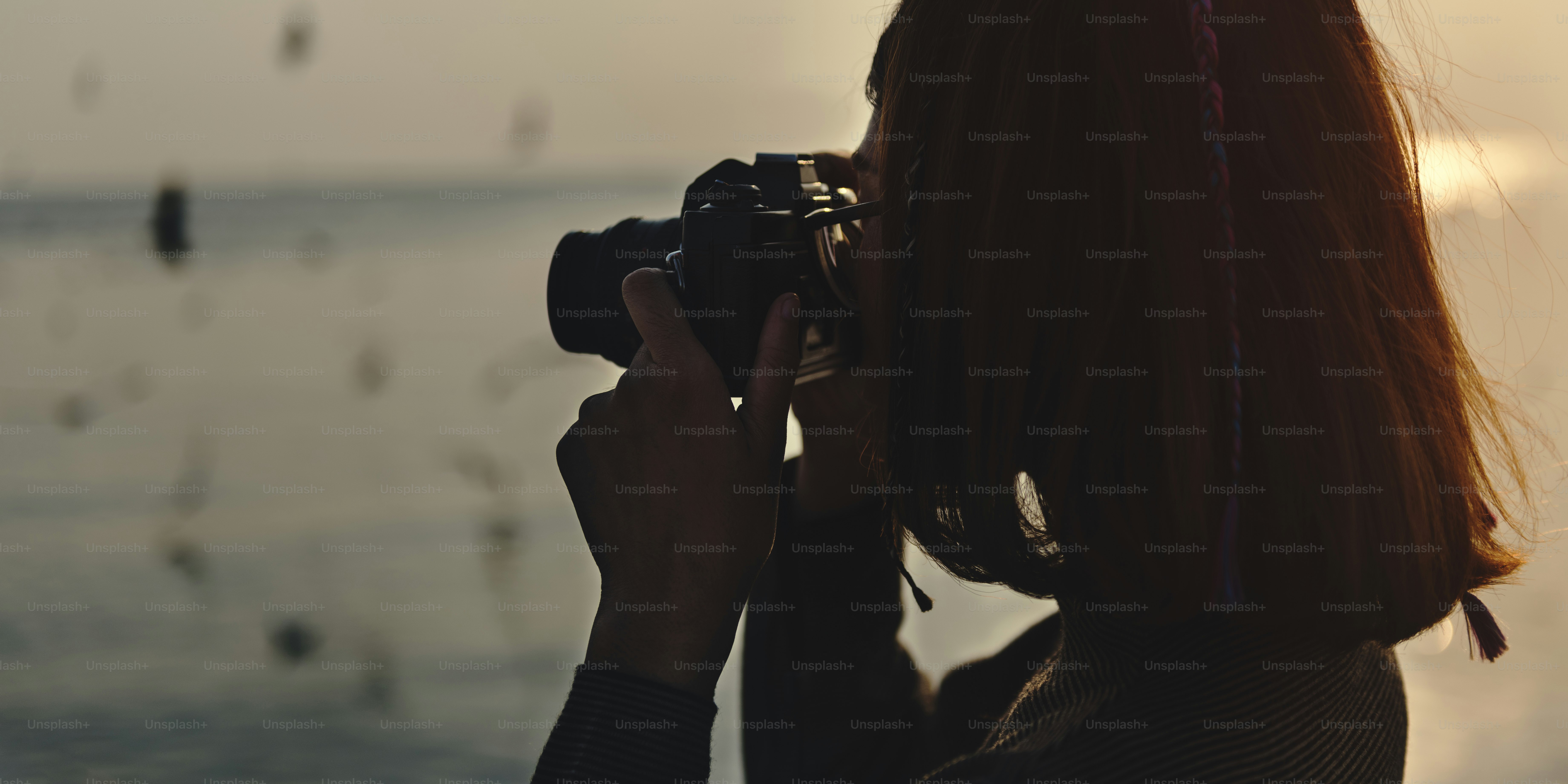 Woman Taking Snap Photo with Camera Wanderlust photo – Sunset Image on ...