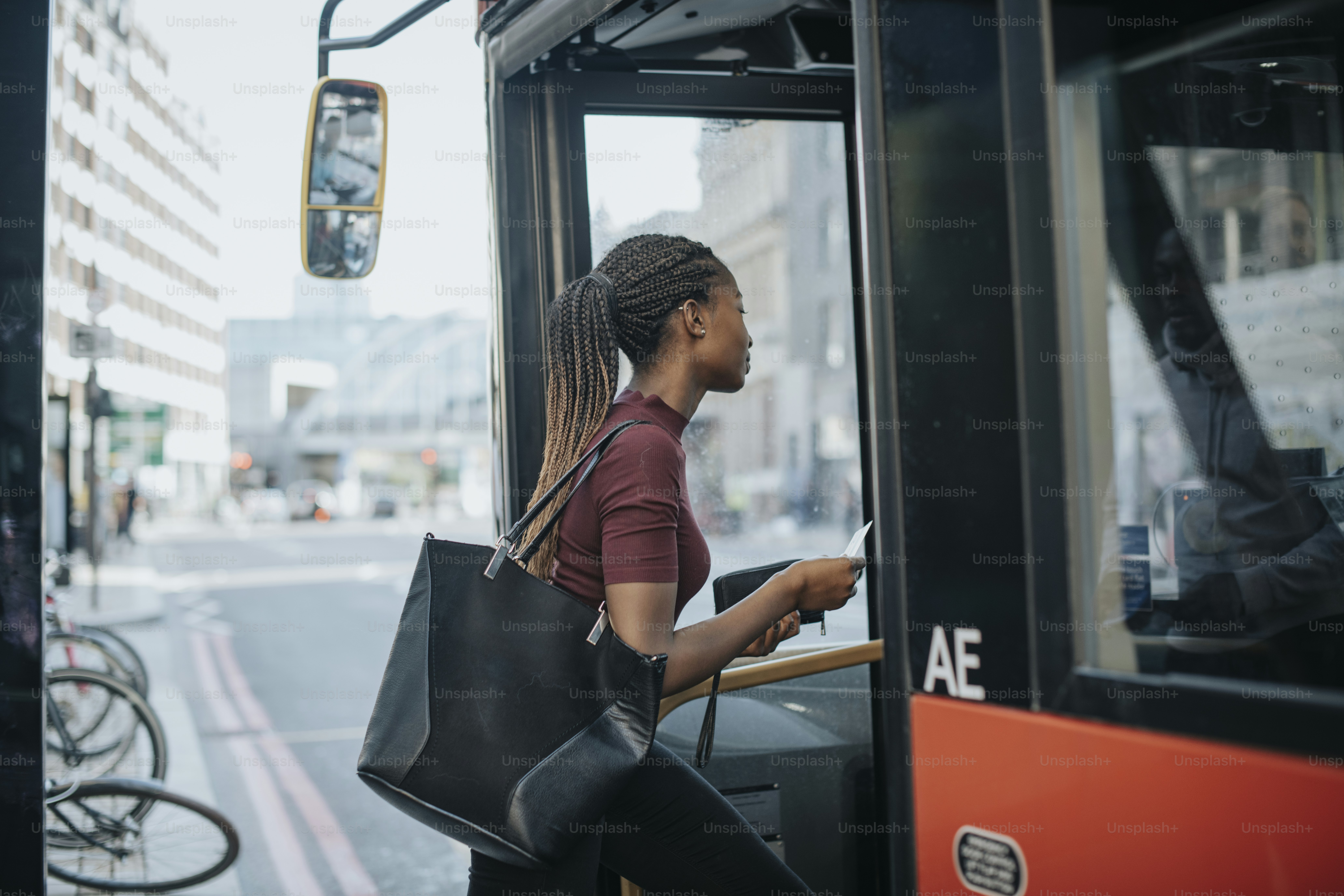 Woman getting on the bus photo – Travel Image on Unsplash