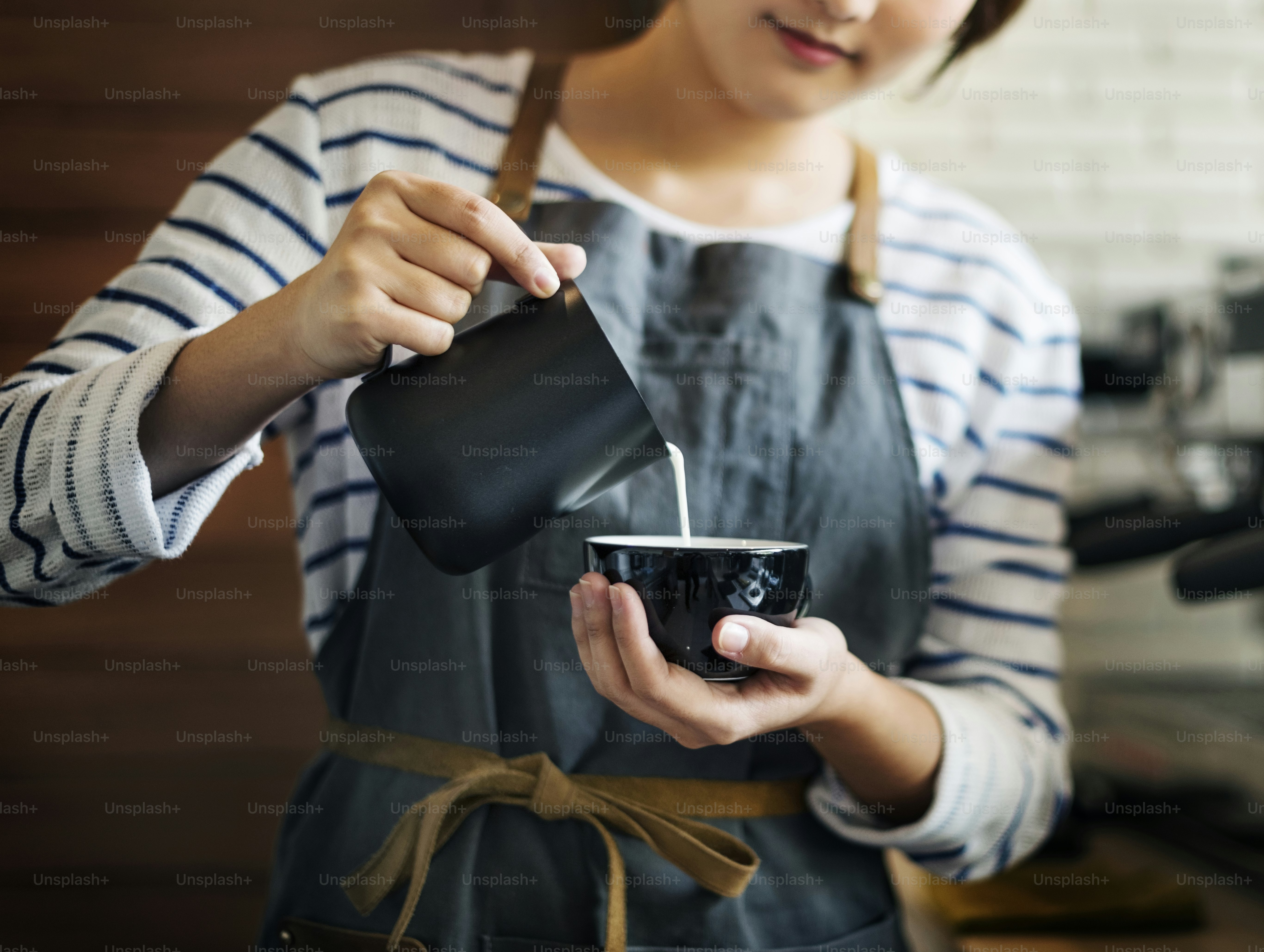 Barista is making coffee photo – Business finance and industry Image on ...