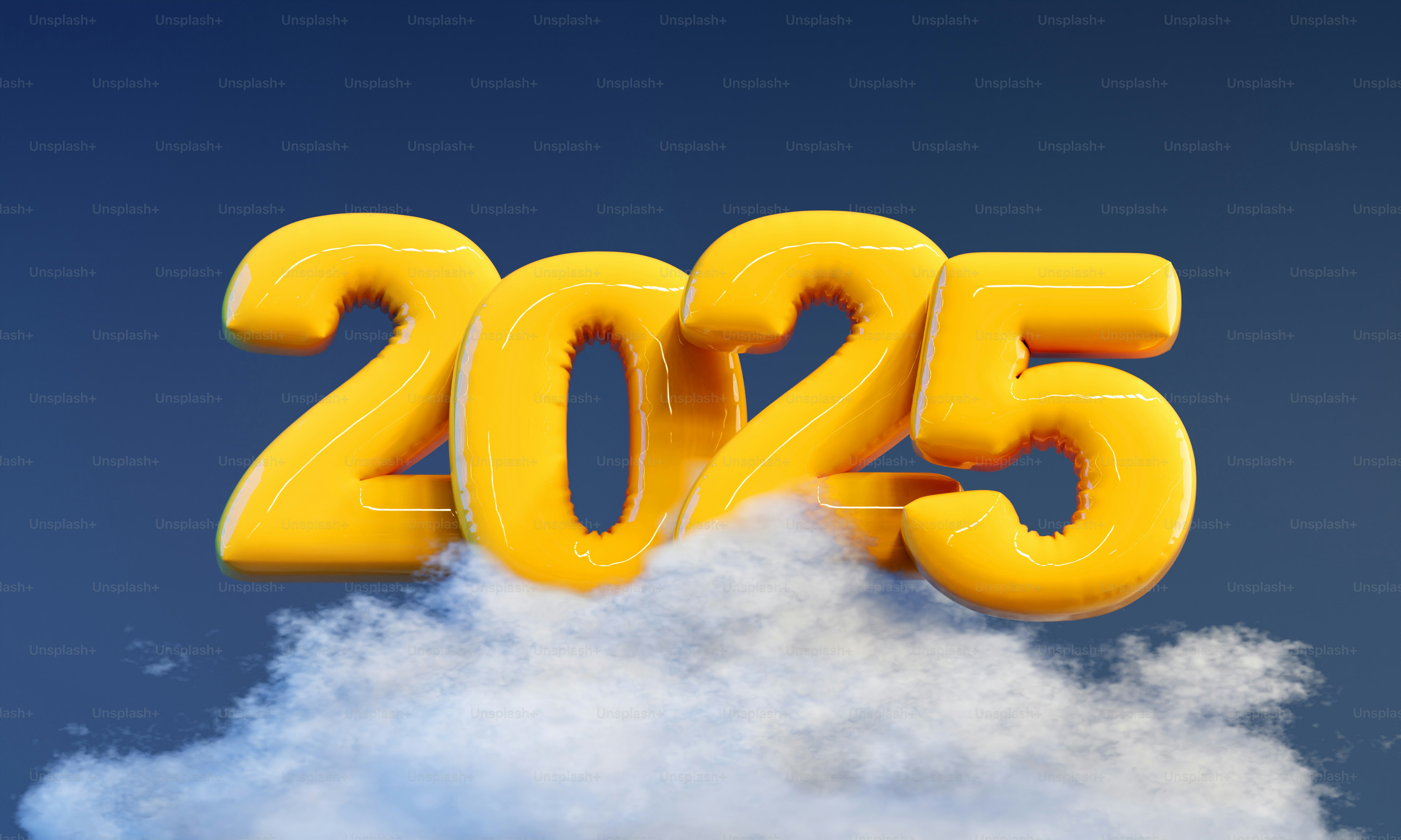 A cloud with the number 2055 on it photo – Happy new year Image on Unsplash