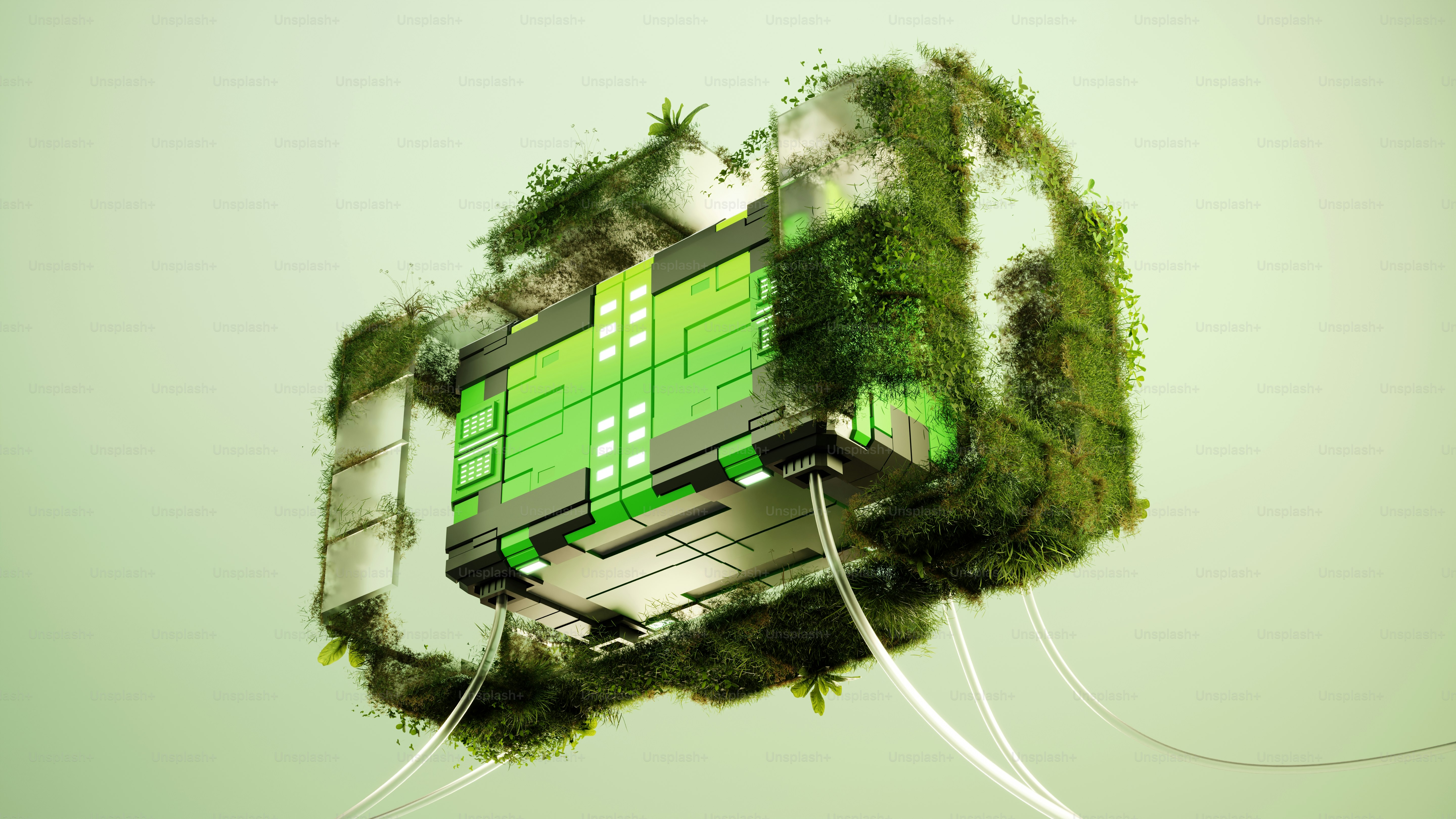 Une image numérique d’un téléviseur avec un écran vert photo – Image de ...