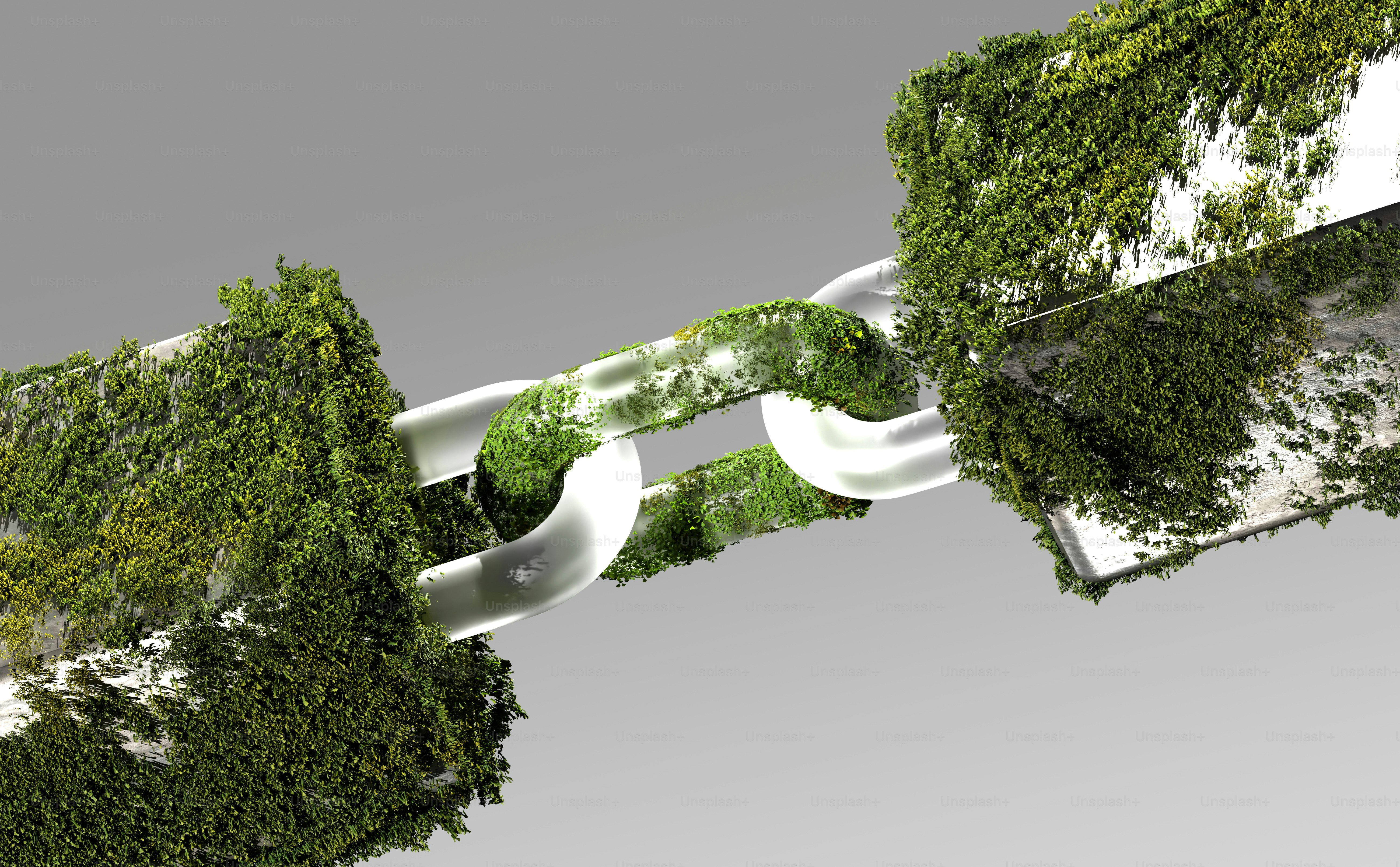 A 3D image of a chain with trees on it photo – Ecology Image on Unsplash