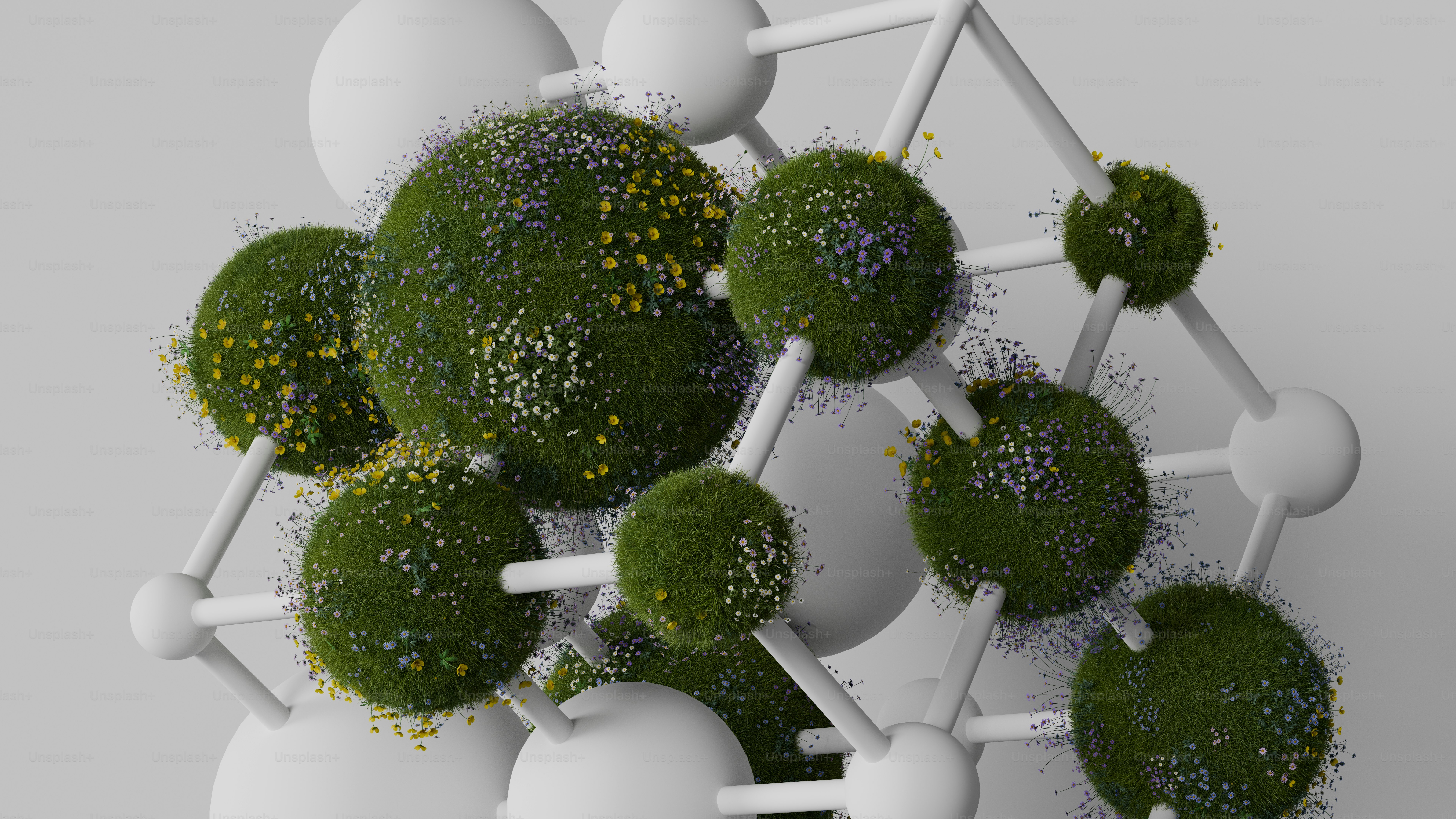 A model of a structure made out of moss photo – Ecological Image on ...