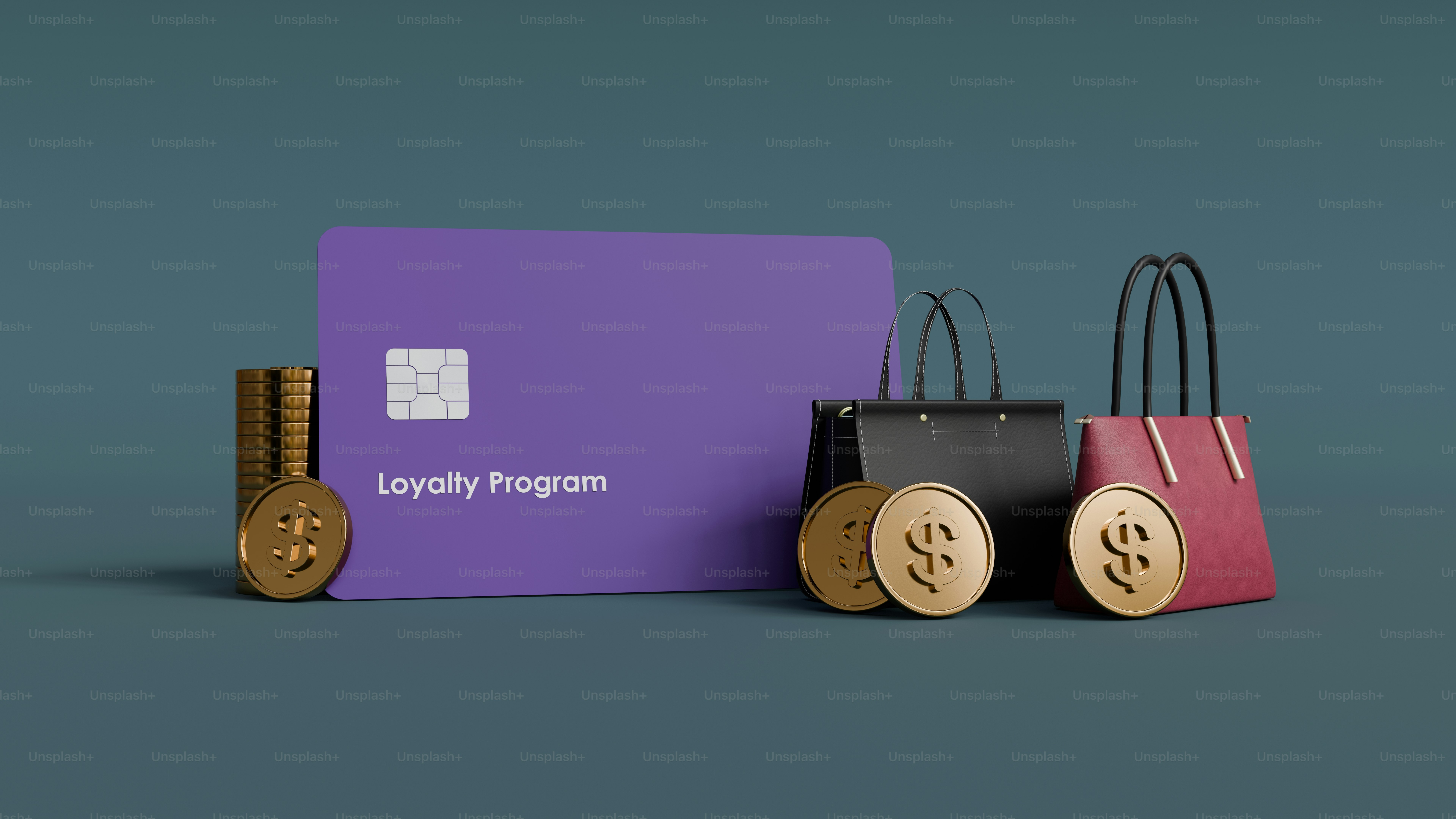 A purple credit card next to two small purses photo – Benefits Image on ...