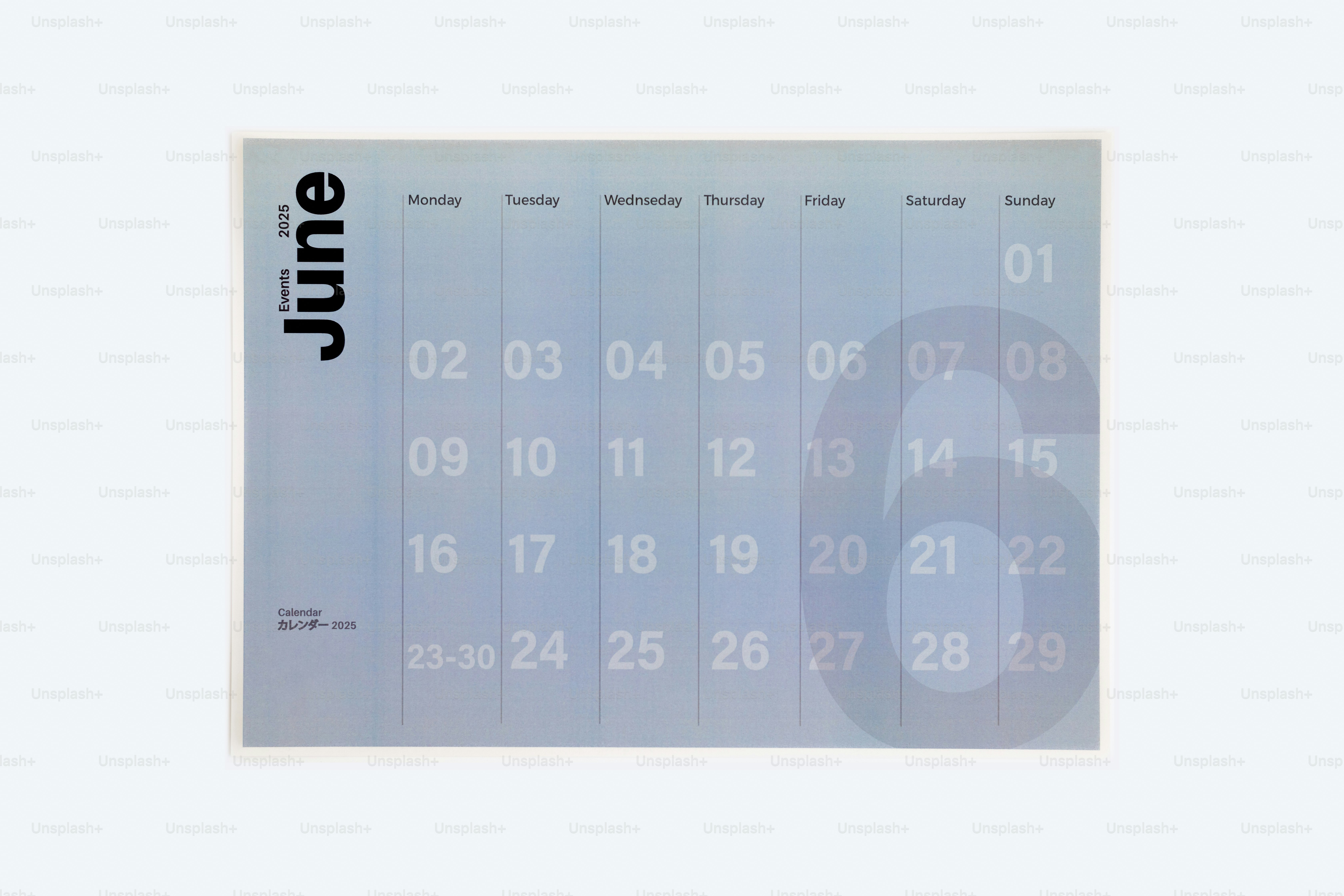 A colorful calendar with months of the year on it photo – New year ...