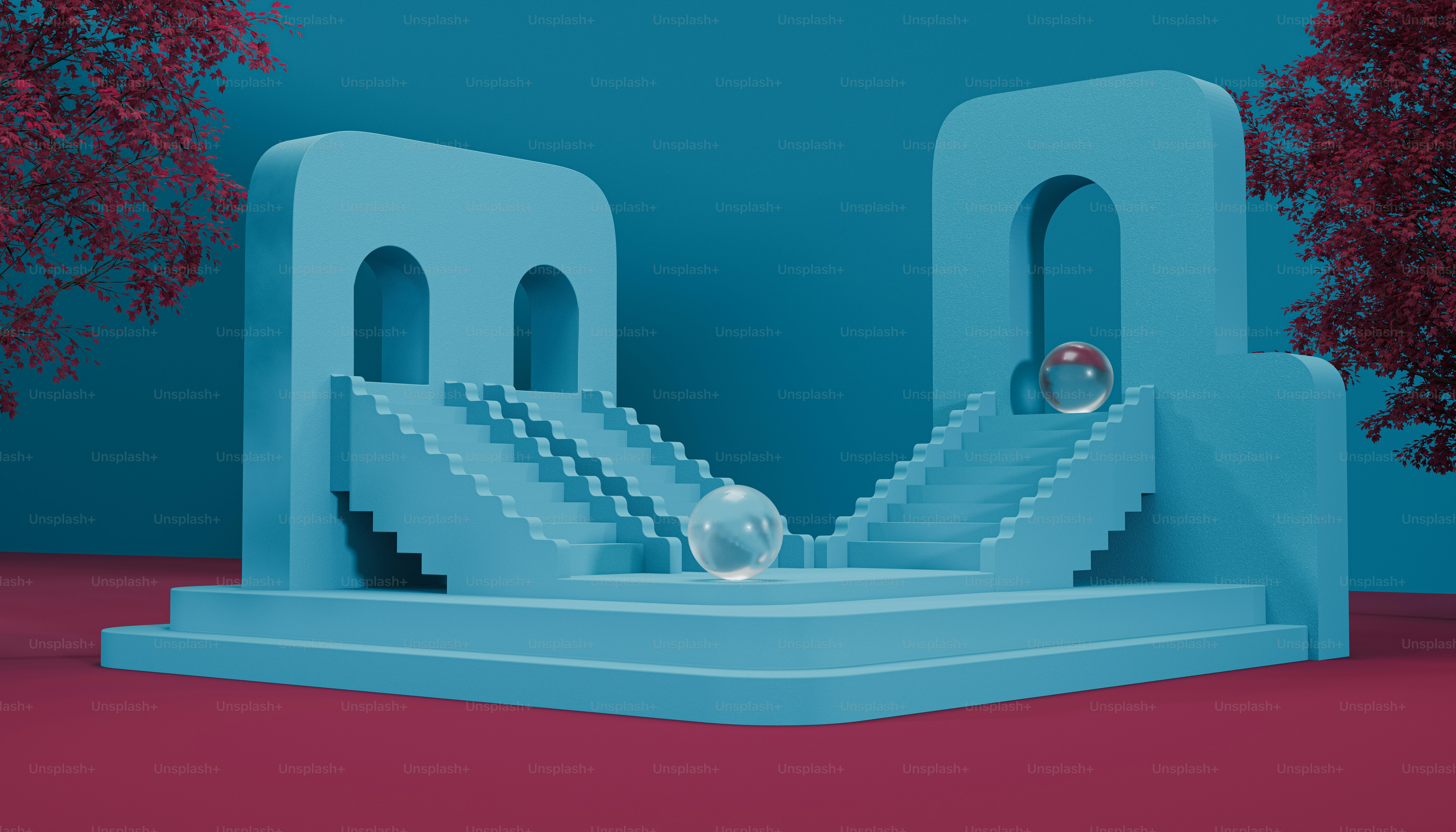 A set of stairs made out of lego blocks photo – Colorful structure ...