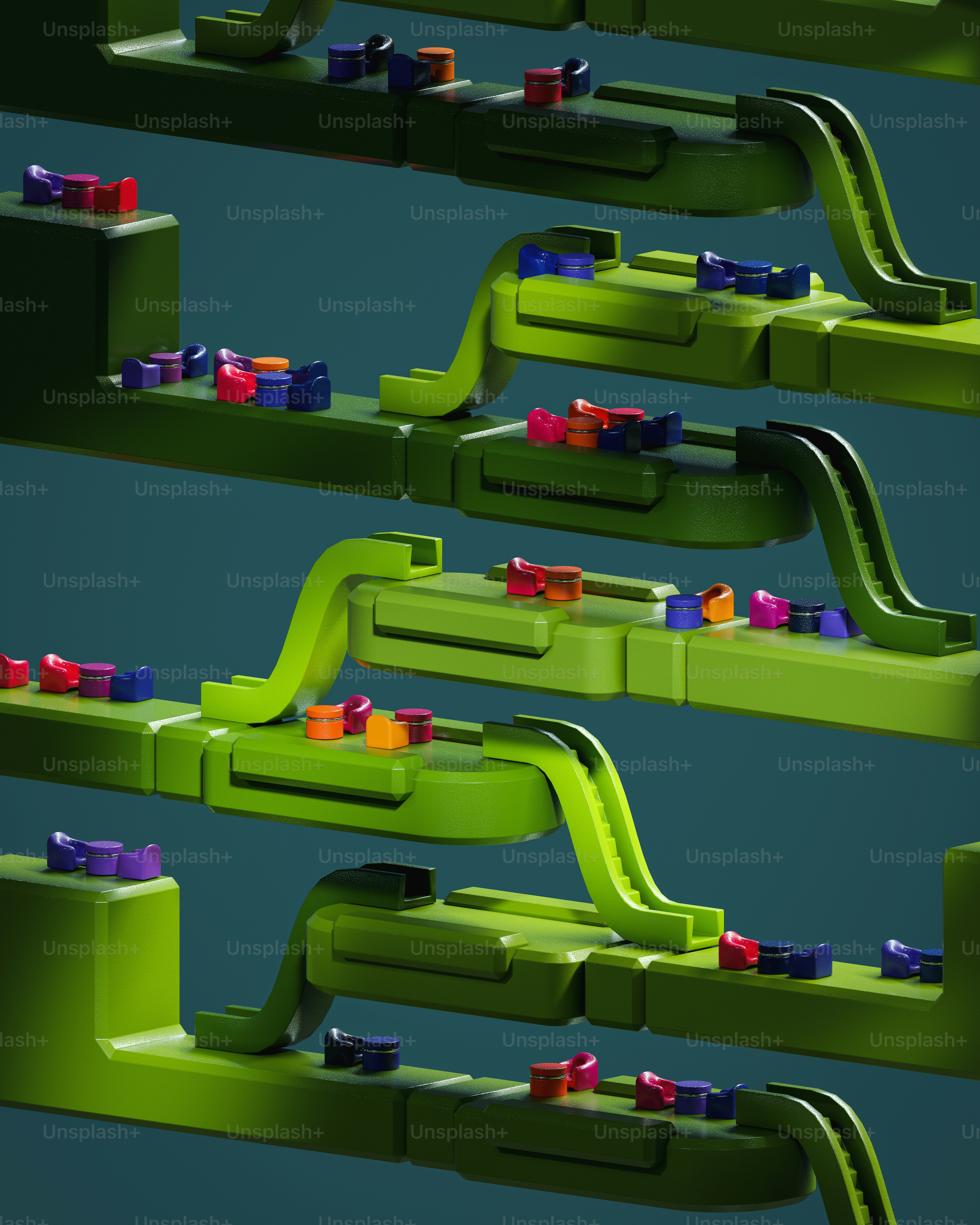 A green wall with a bunch of legos on it photo – Architecture Image on ...