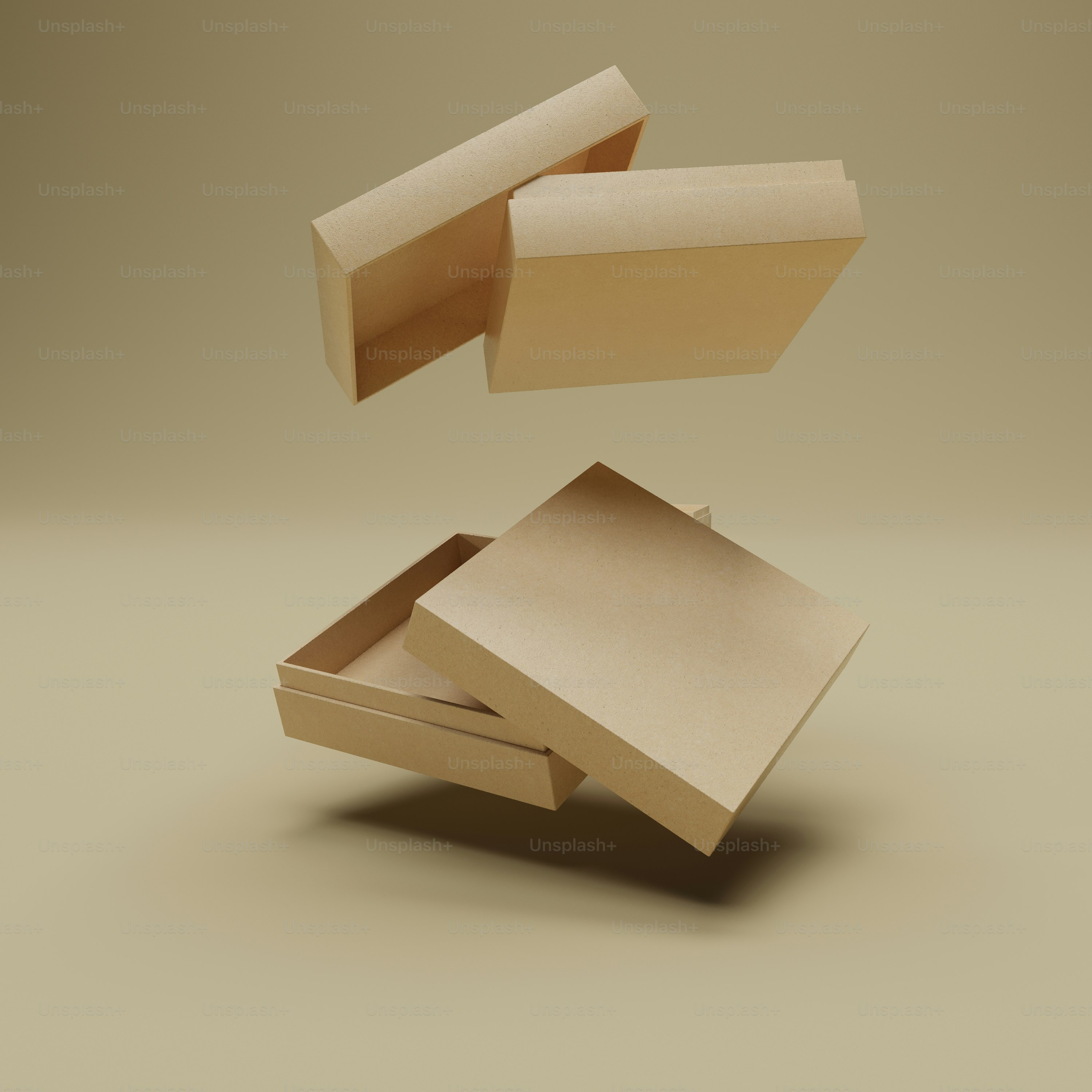 A cardboard box flying through the air photo – Mockup Image on Unsplash