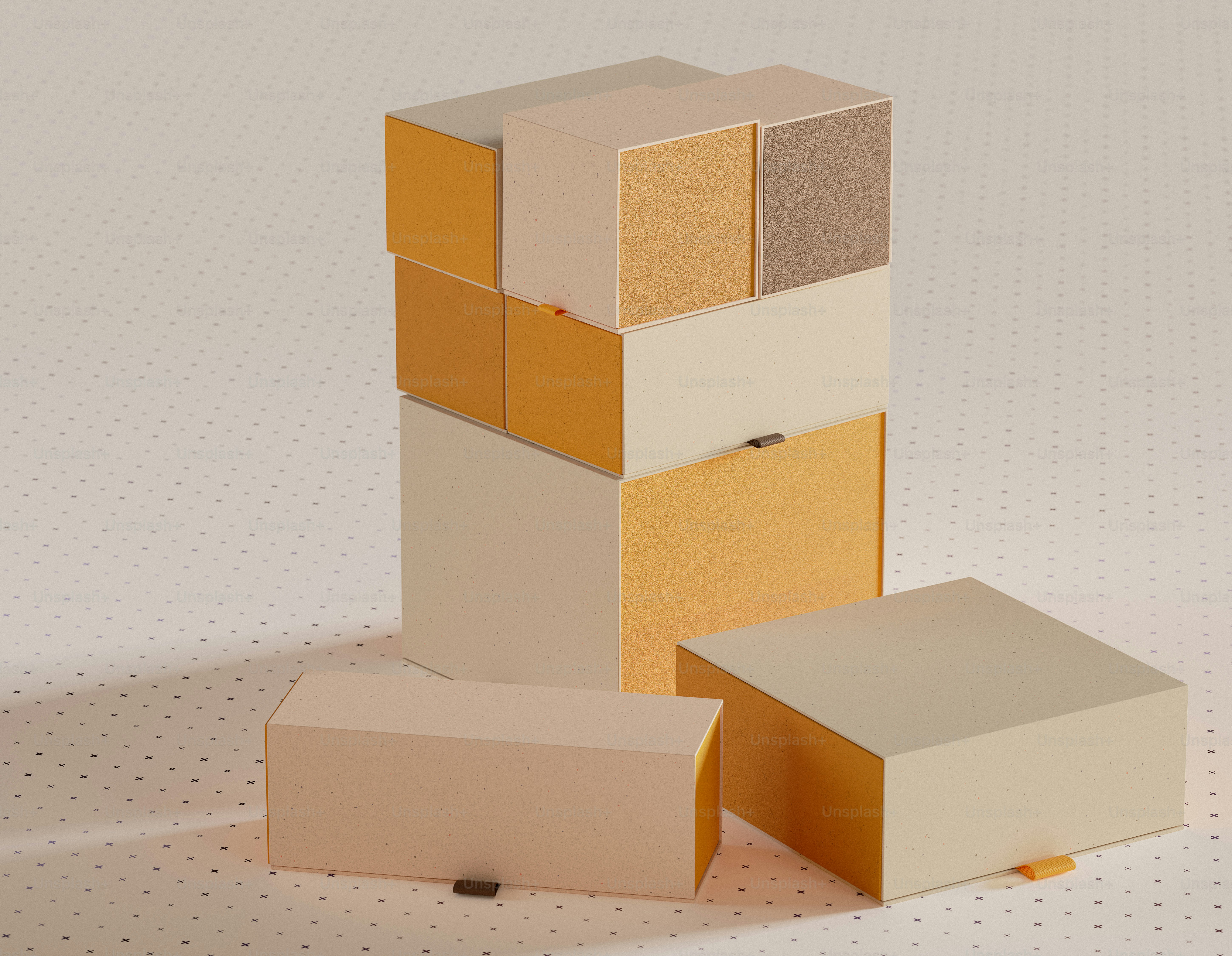 A stack of boxes sitting on top of each other photo – Box Image on Unsplash