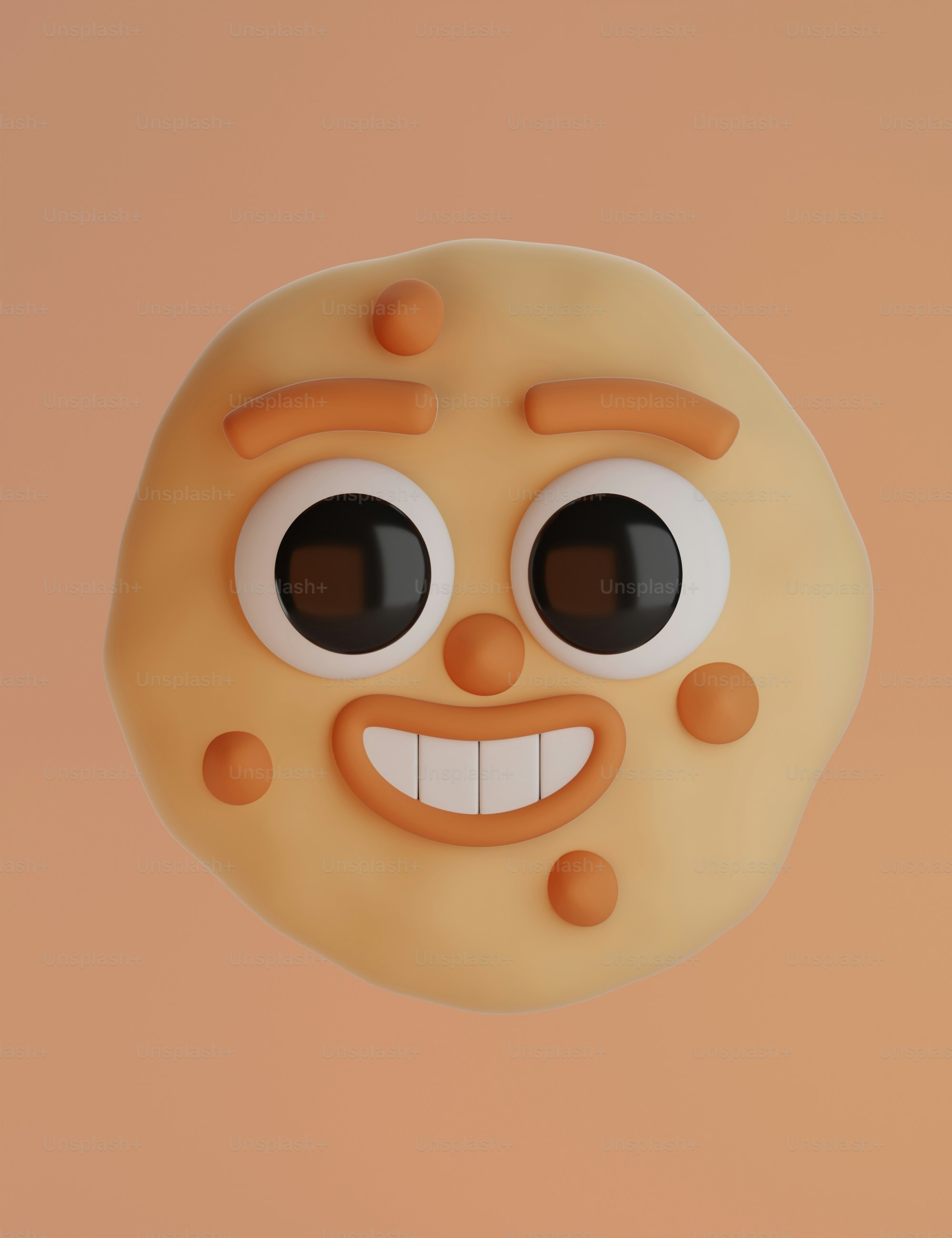 A close up of a cookie with a face on it photo – Cookies Image on Unsplash