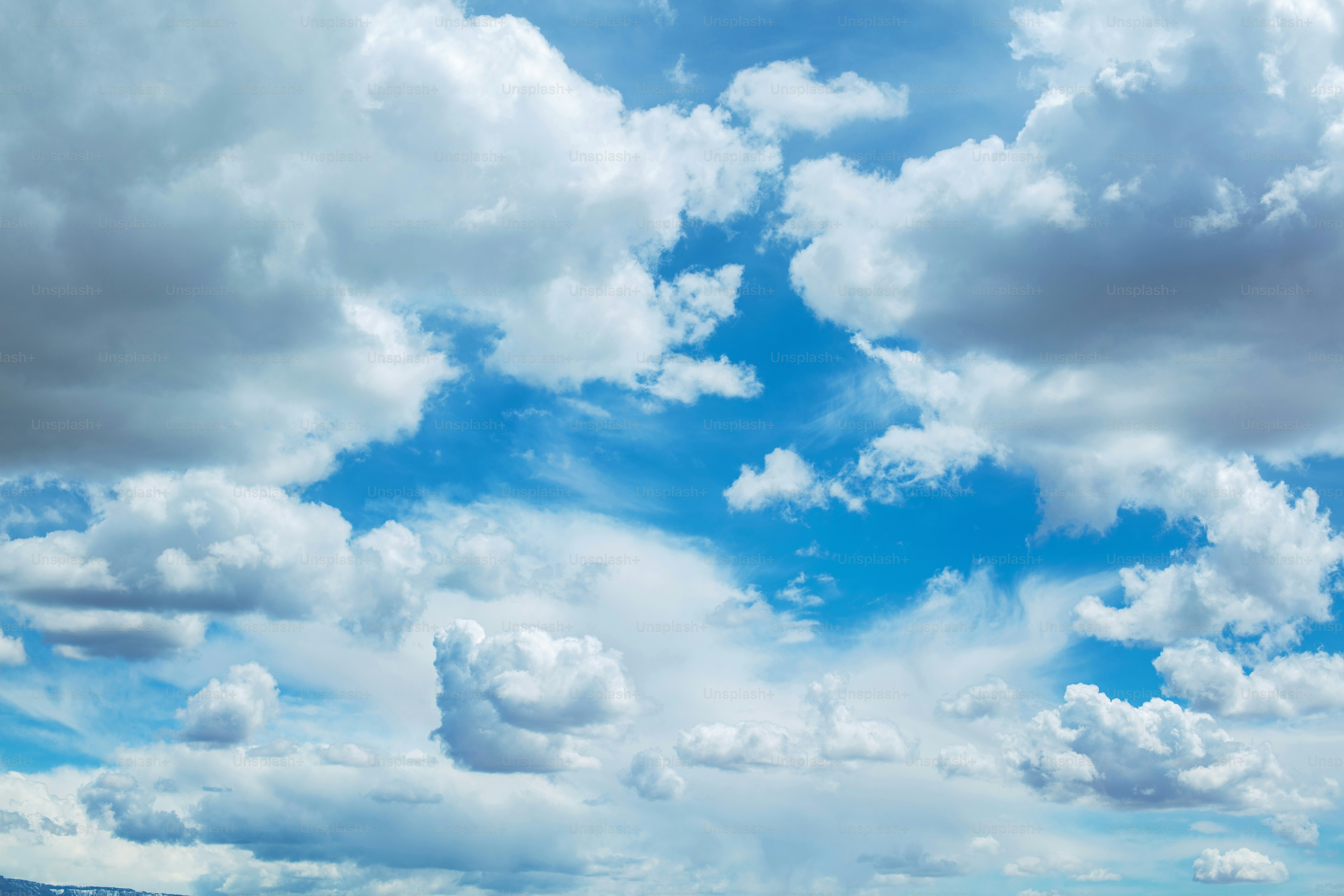 Western Colorado Winter Blue Sky and Wispy Cloudscape Colorado Outdoors Background Wispy Clouds ...