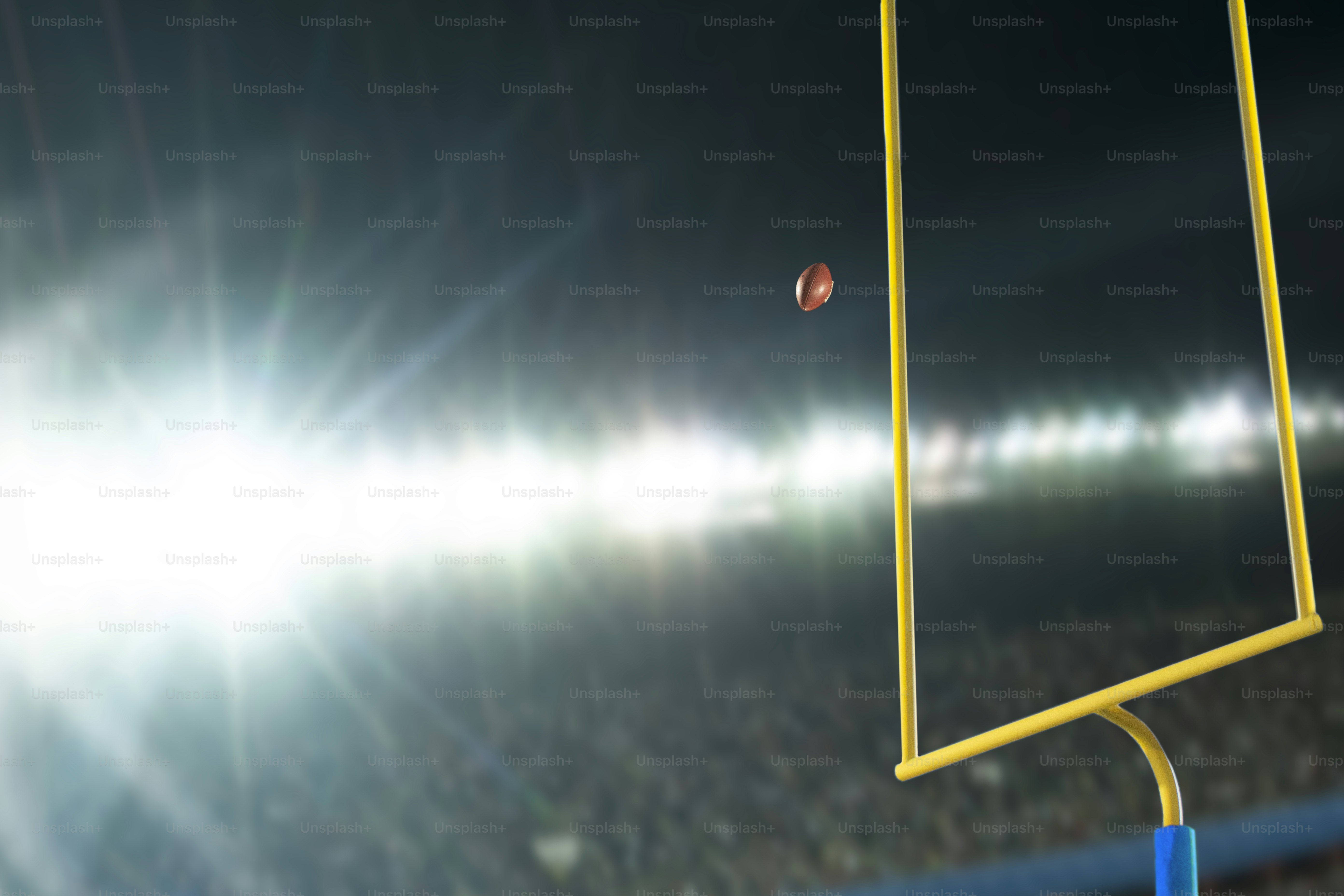 Making a field goal or extra point through the goal post during an ...