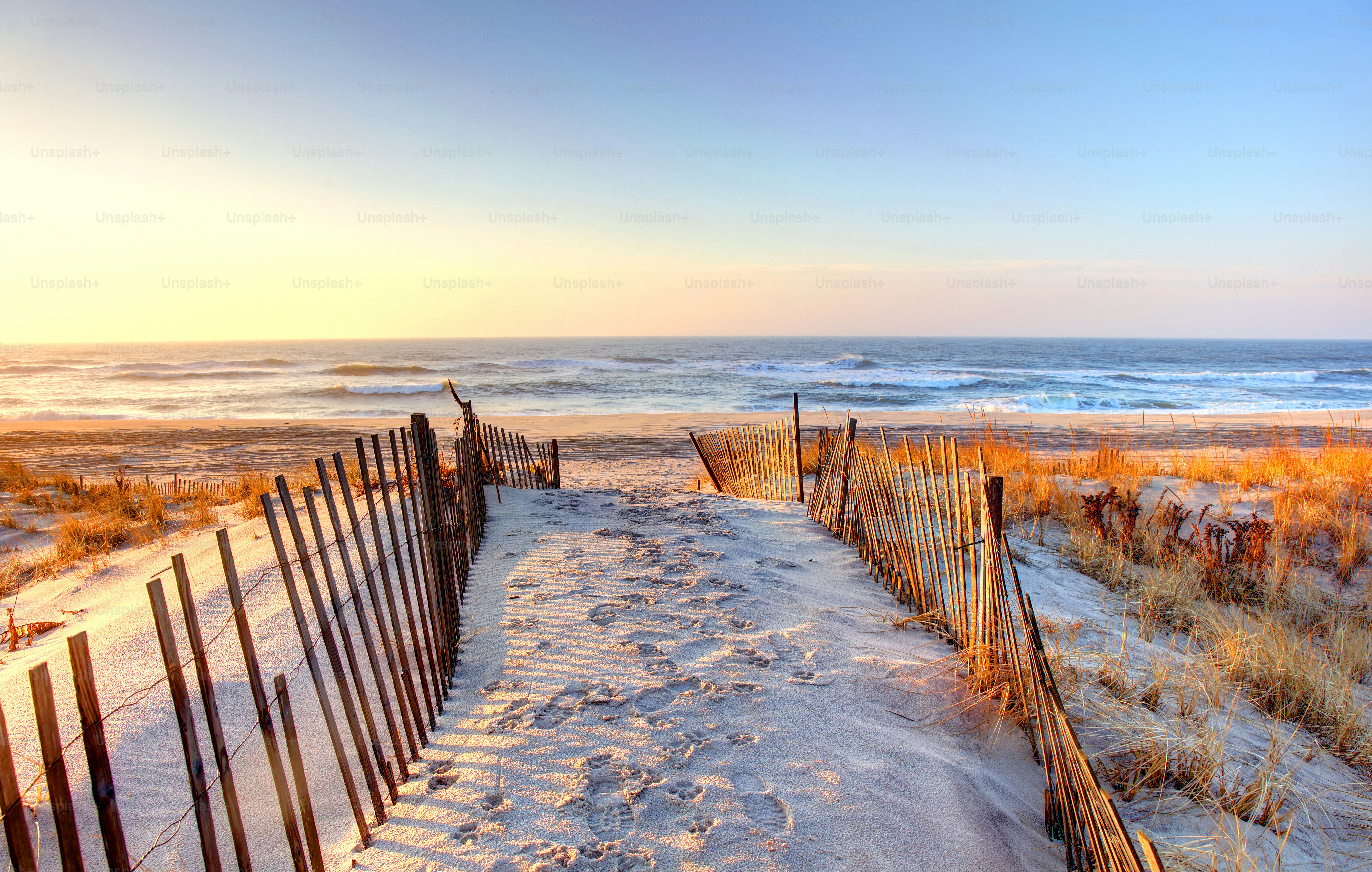 Ponquogue Beach is a stretch of sand accessed by a bridge across ...